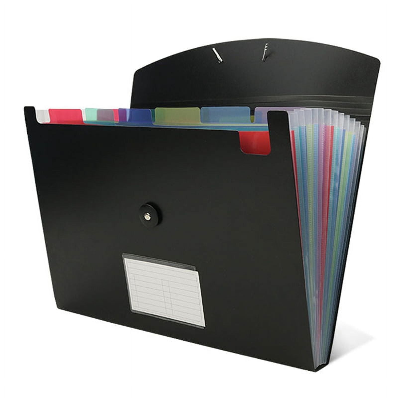 Accordian File Organizer 13 Pocket Expanding Folder Plastic Expandable ...