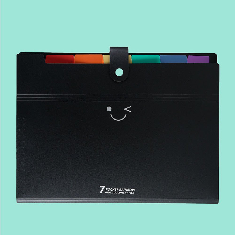 Accordian File Organizer 13 Pocket Expanding File Folder with Labels ...