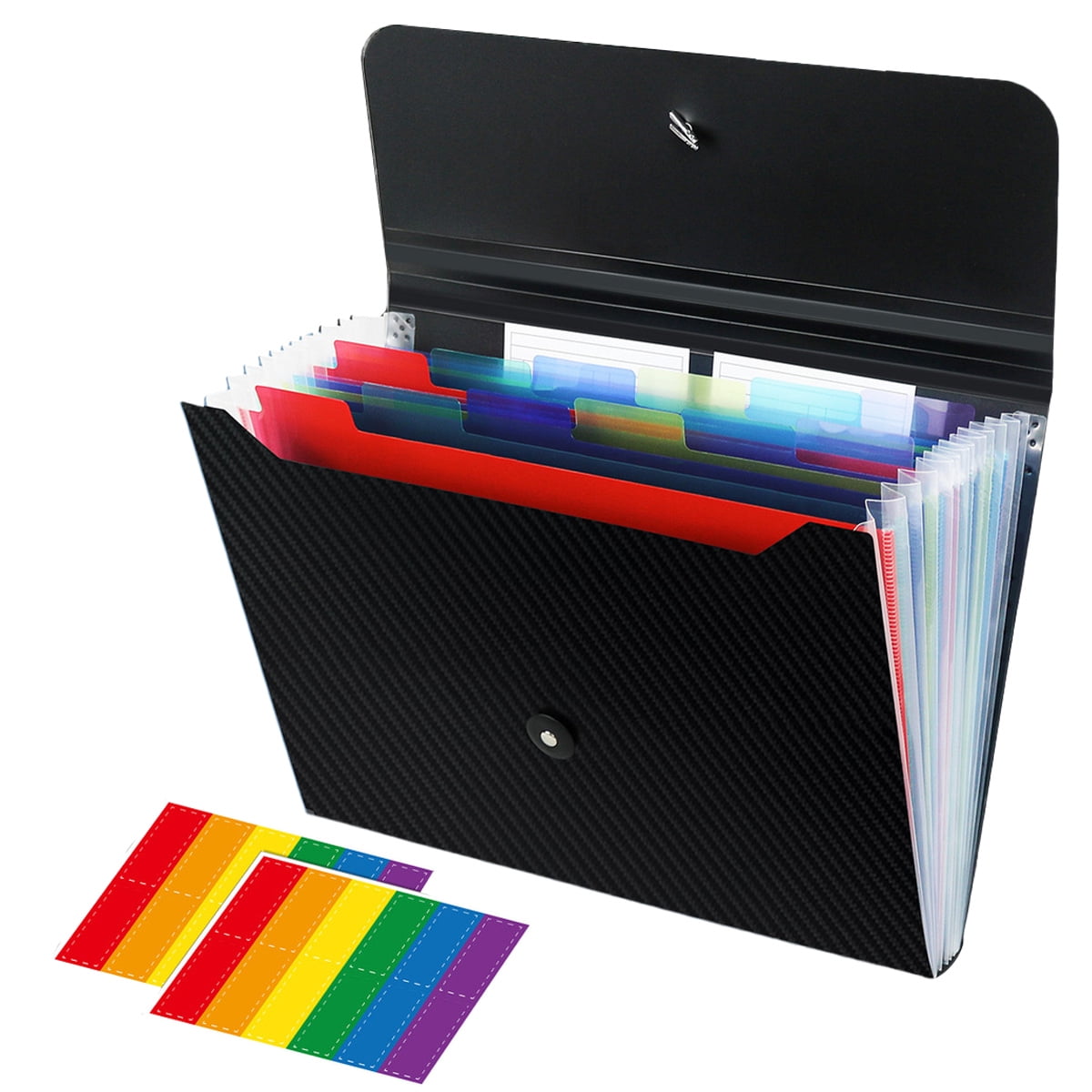 Accordian File Organizer Expanding File Folder, 13 Pockets File Holder ...