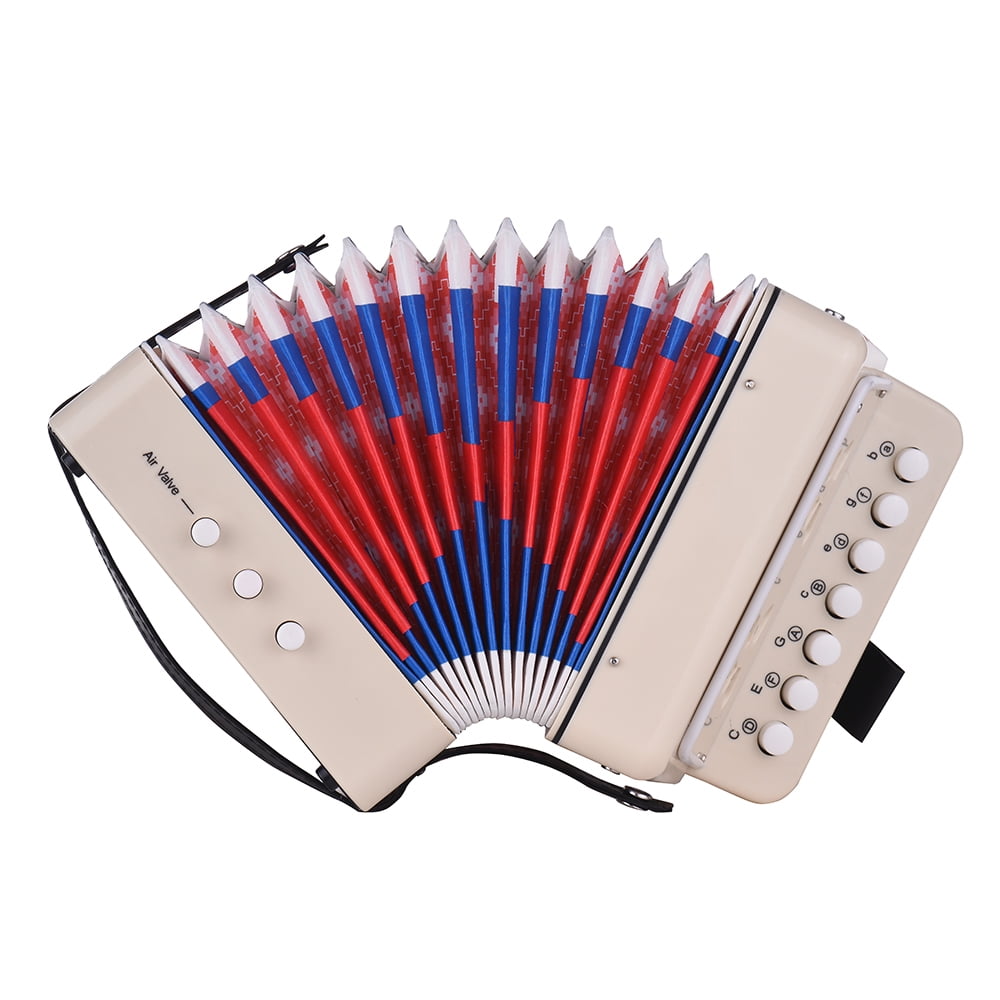 Accordion,14 Notes With 10-button Kids Cloth Educational Notes With ...
