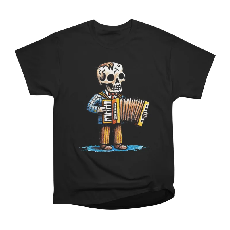 Accordion Bones T-Shirt Tee Gift For Him Merch For Her Apparel For ...