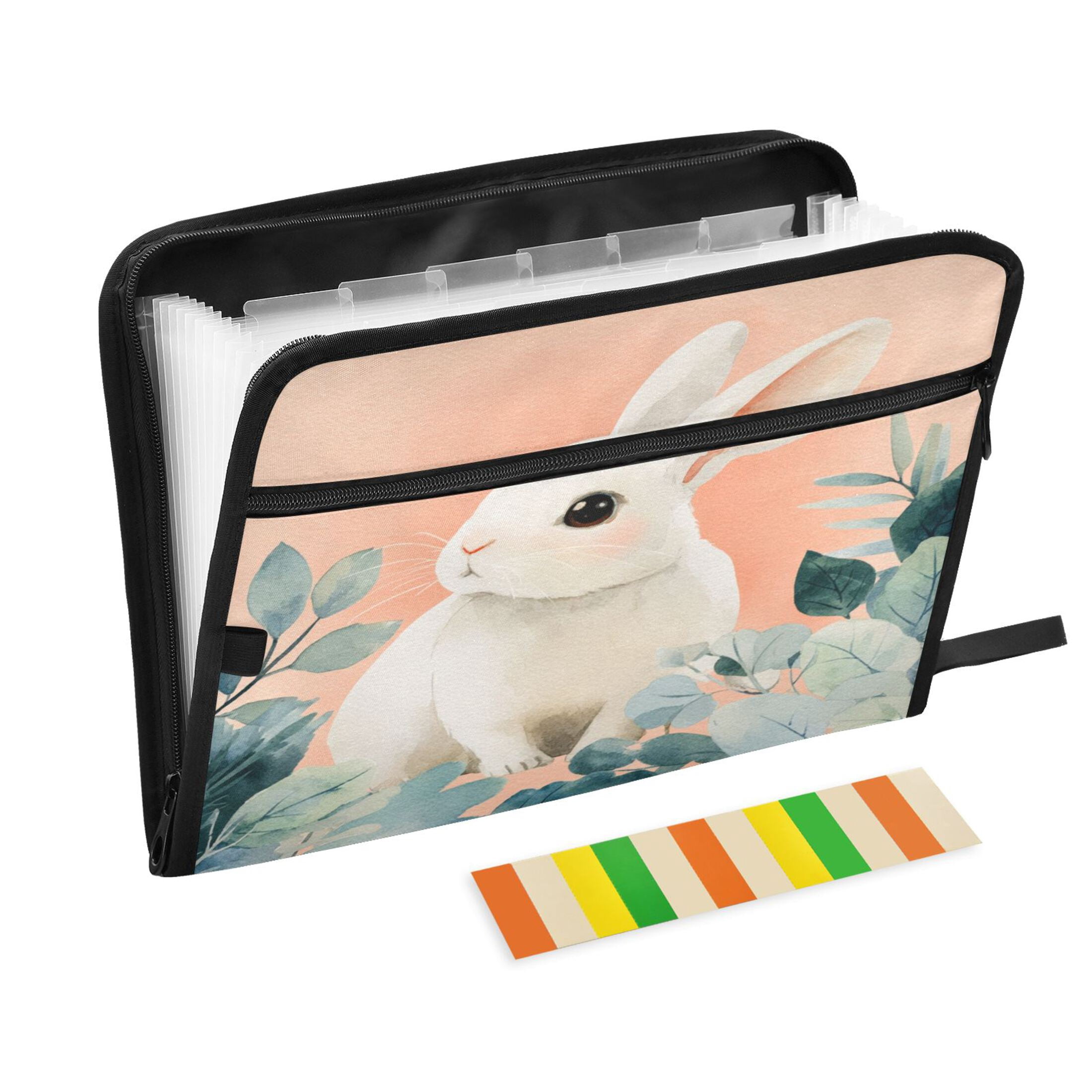 Accordion File Folder with Colorful Writable Tabs Portable Expandable ...