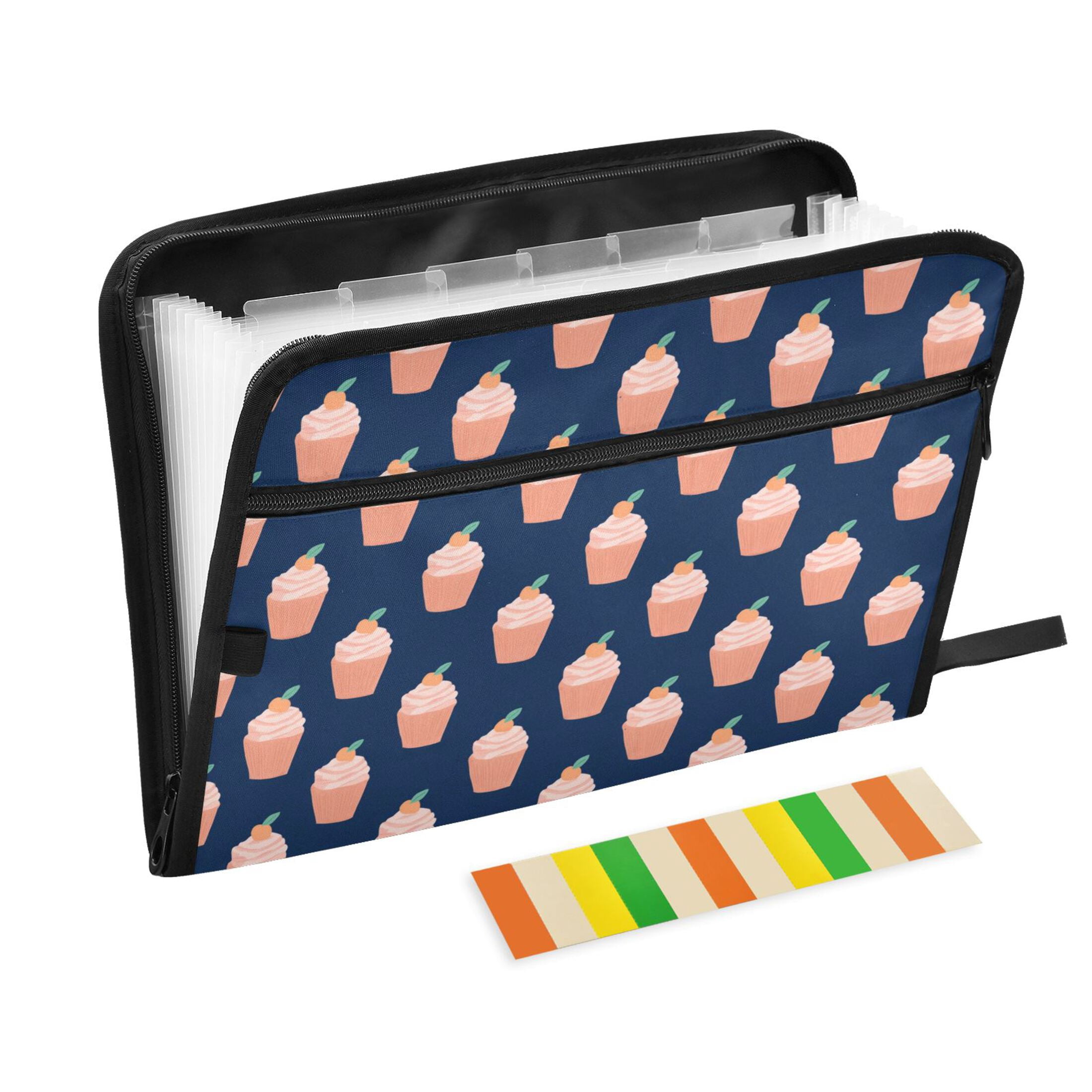 Accordion File Folder with Colorful Writable Tabs Portable Expandable ...