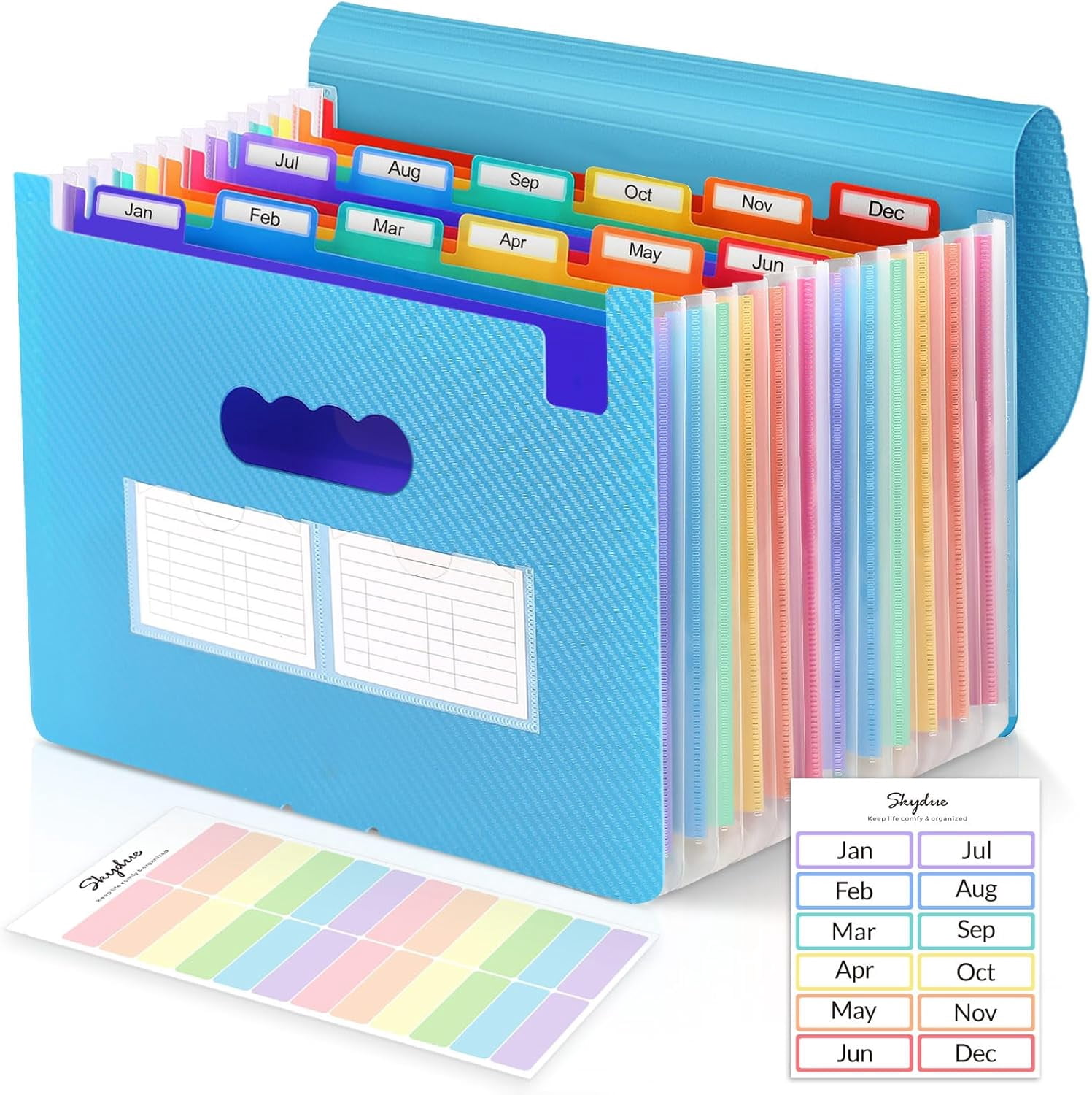 Accordion File Organizer, 13 Pocket File Folder Organizer with Tabs ...