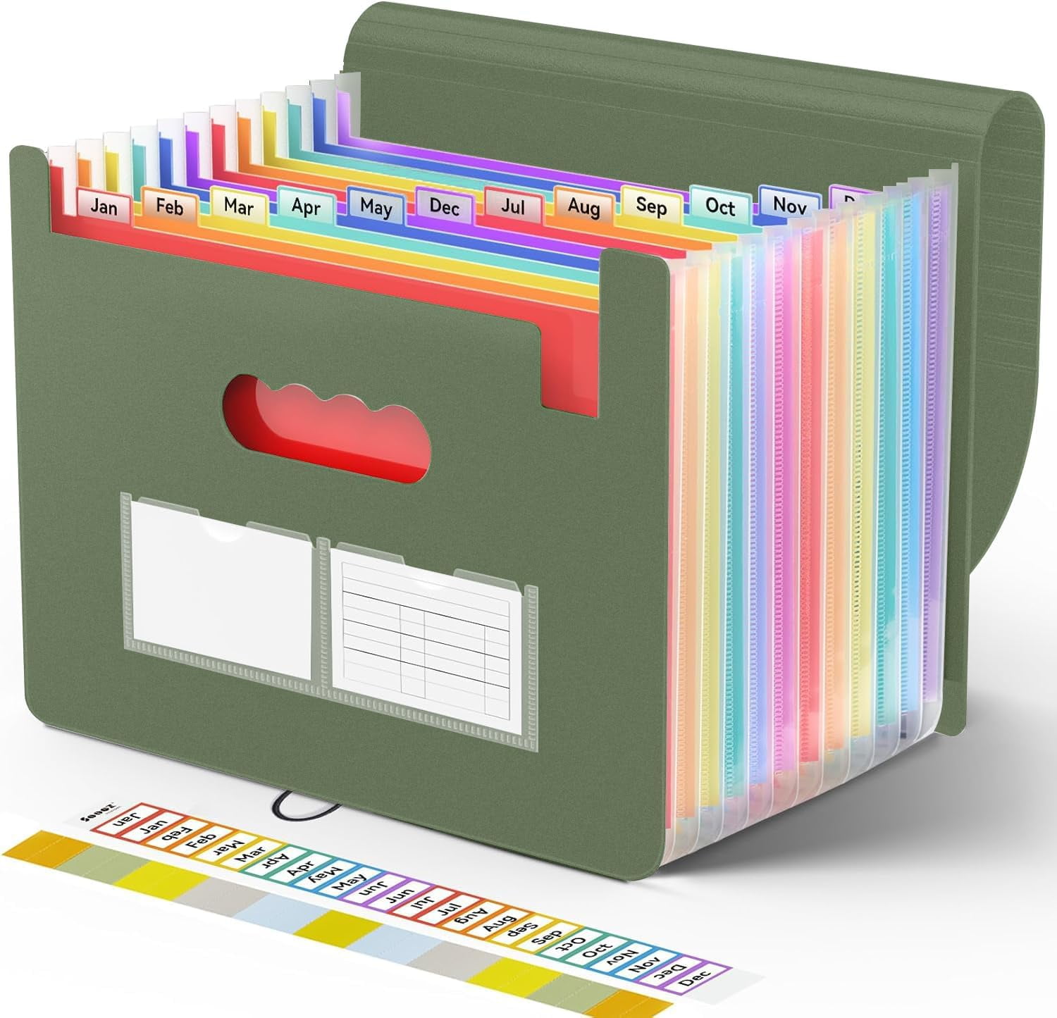 Accordion File Organizer, 13 Pockets Expanding File Folder, Portable ...