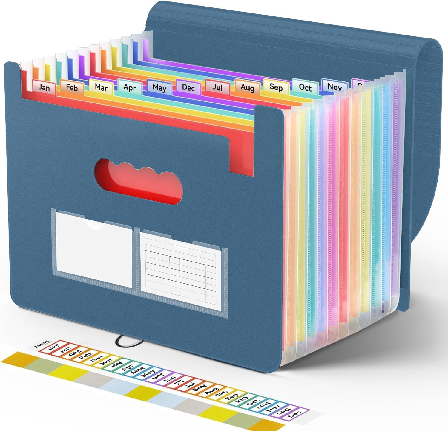 Accordion File Organizer, 13 Pockets Expanding File Folder, Portable ...