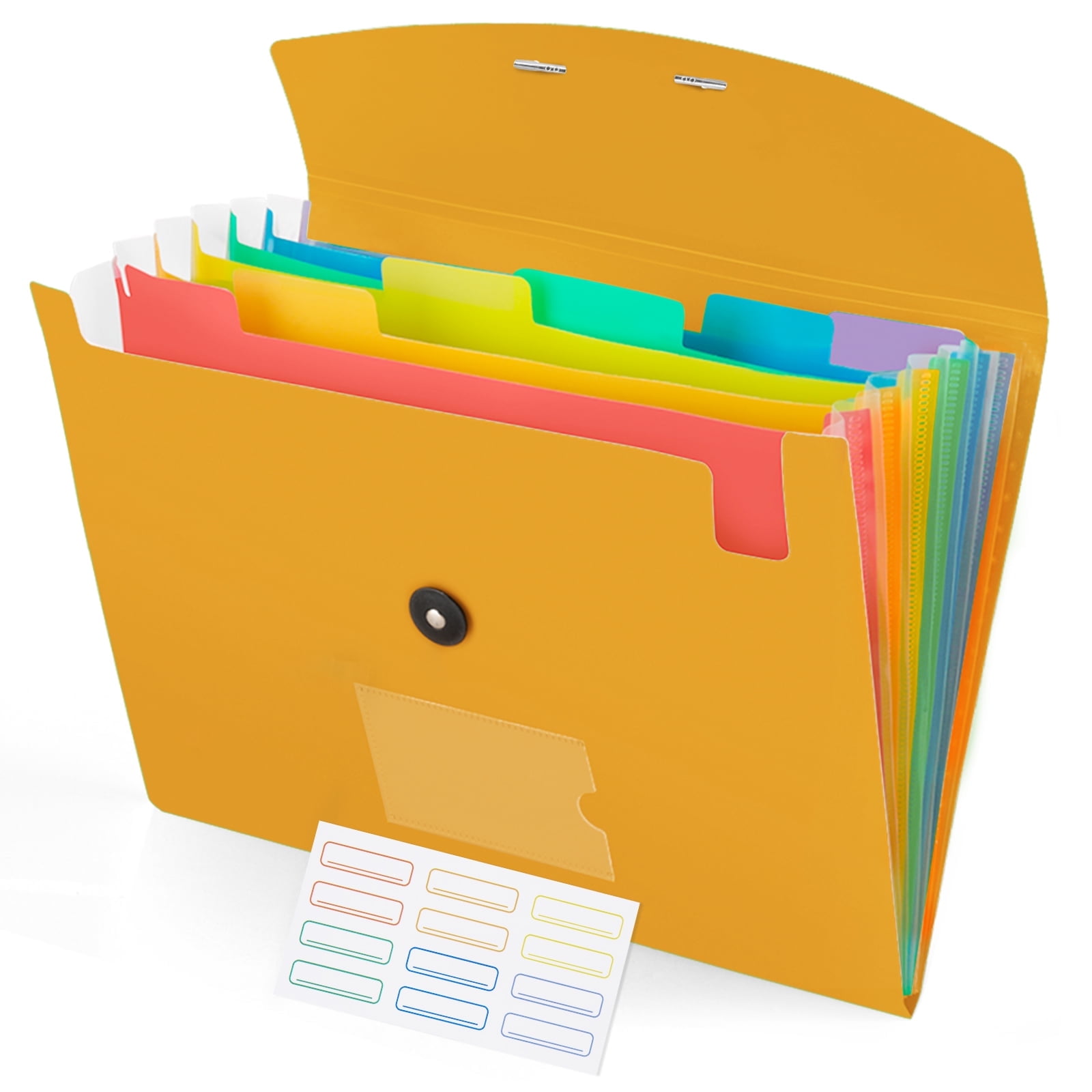 Accordion File Organizer, 7 Pockets Expanding File Folder with Labels ...