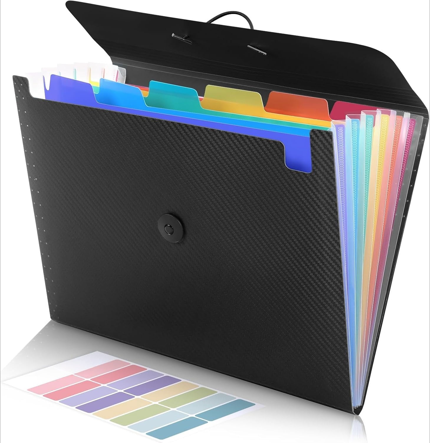 Accordion File Organizer, Expanding File Folder with 7 Pockets ...