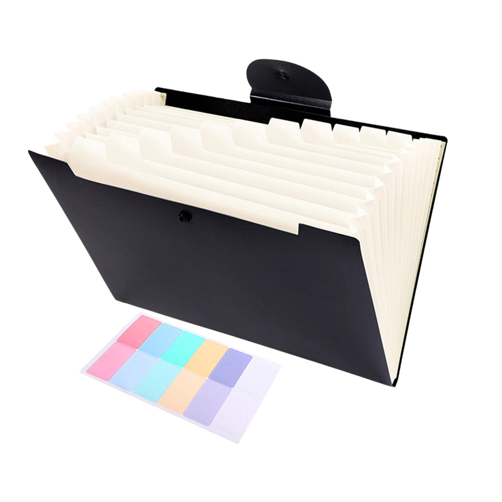 Accordion File Organizer Expanding File Folder with 12 Pockets Document ...