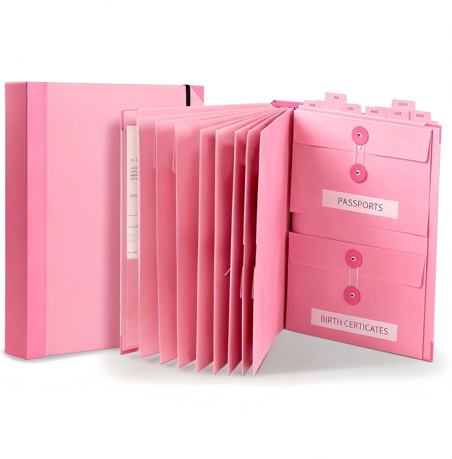 Accordion File Organizer Manila Pocket Document Folder for Passports ...