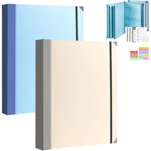 Accordion File Organizer Manila Pocket Document Folder for Passports ...