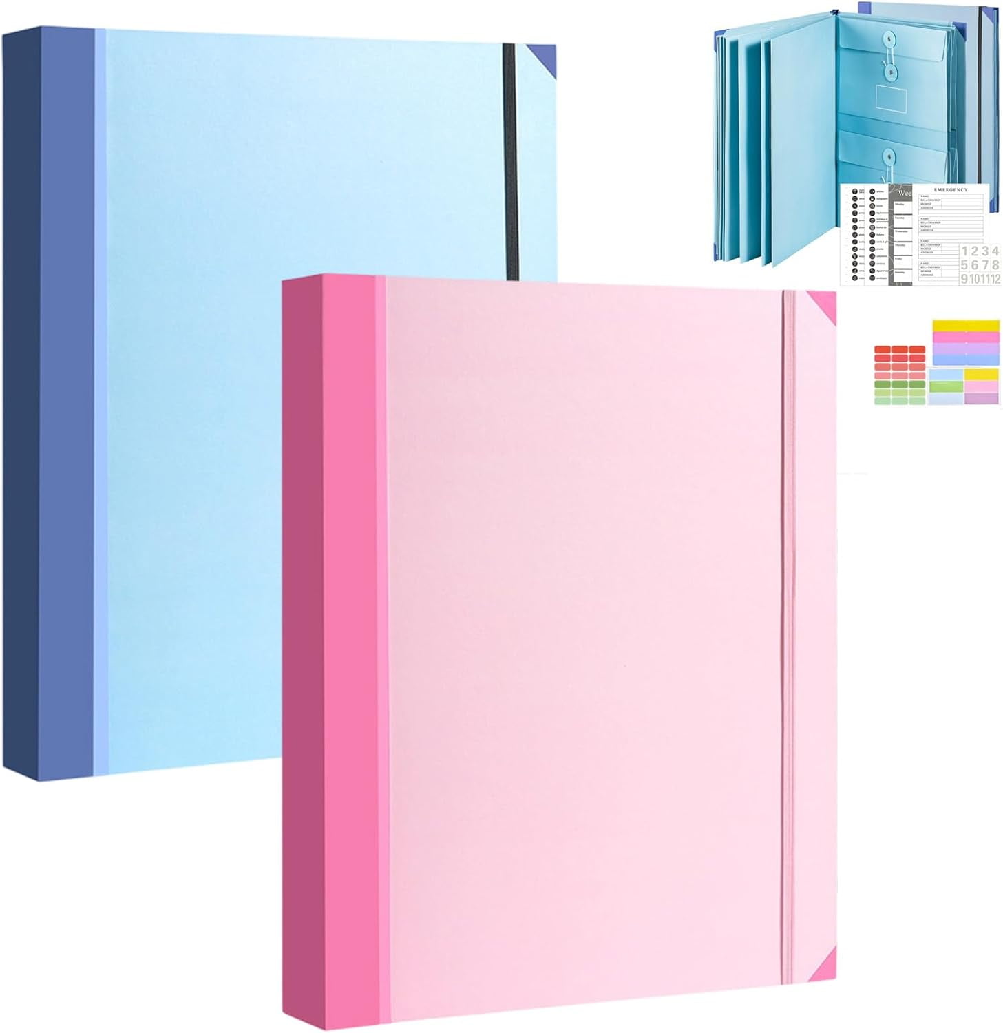 Accordion File Organizer Manila Pocket Document Folder for Passports ...