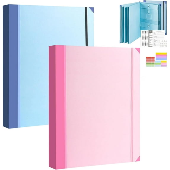 Accordion File Organizer Manila Pocket Document Folder for Passports ...