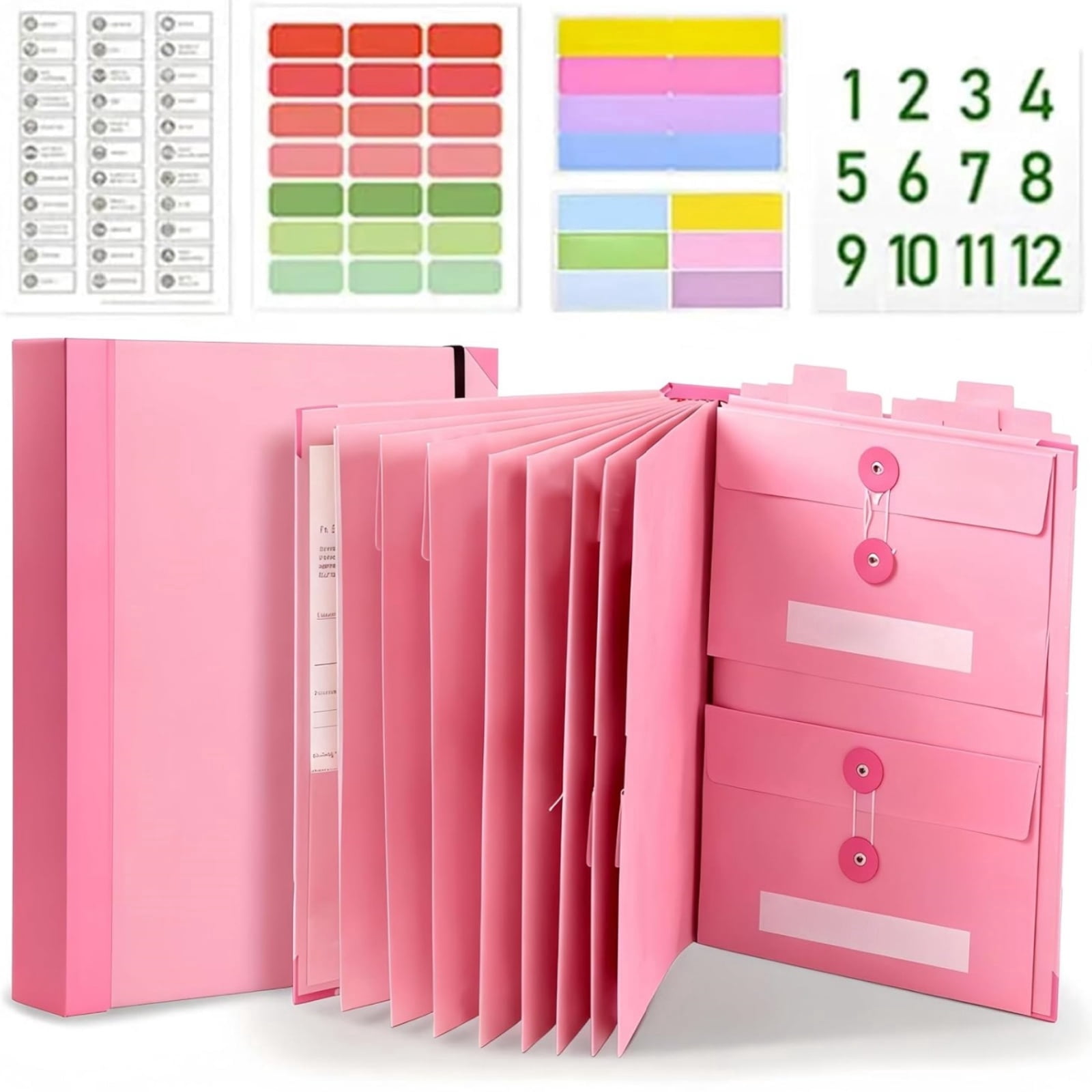 Accordion File Organizer Manila Pocket Document Folder for Passports ...
