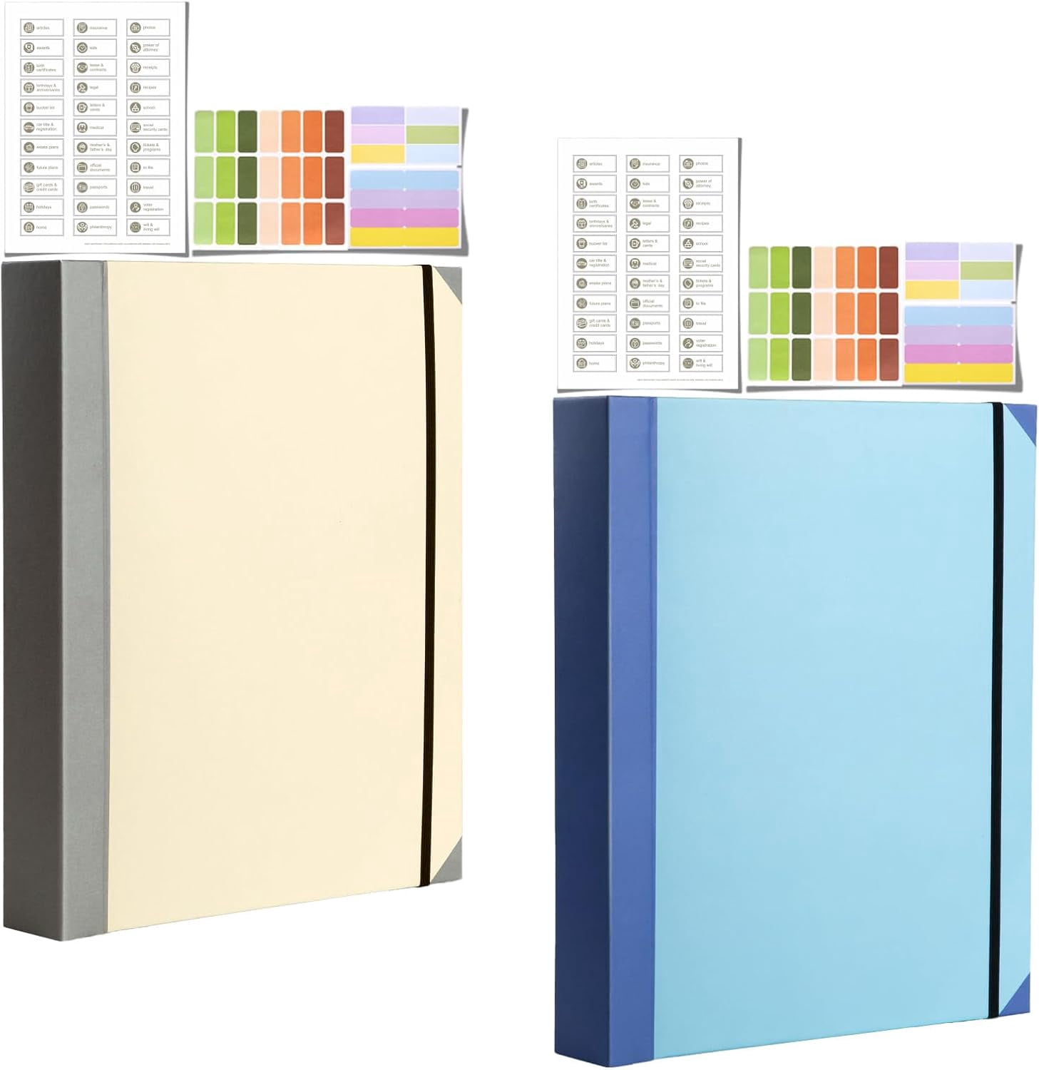 Accordion File Organizer Manila Pocket Document Folder, Portable Multi ...