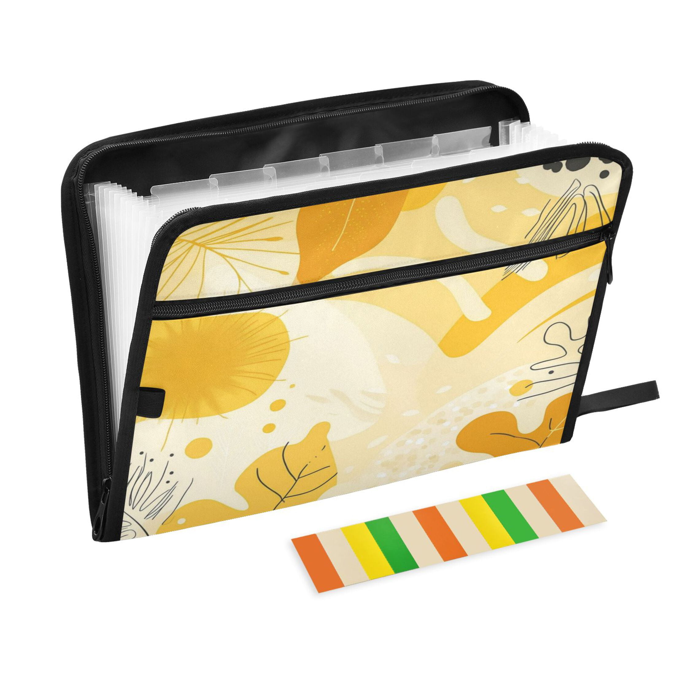 Accordion File Organizer with Zip Closure 13 Pockets Expanding File ...