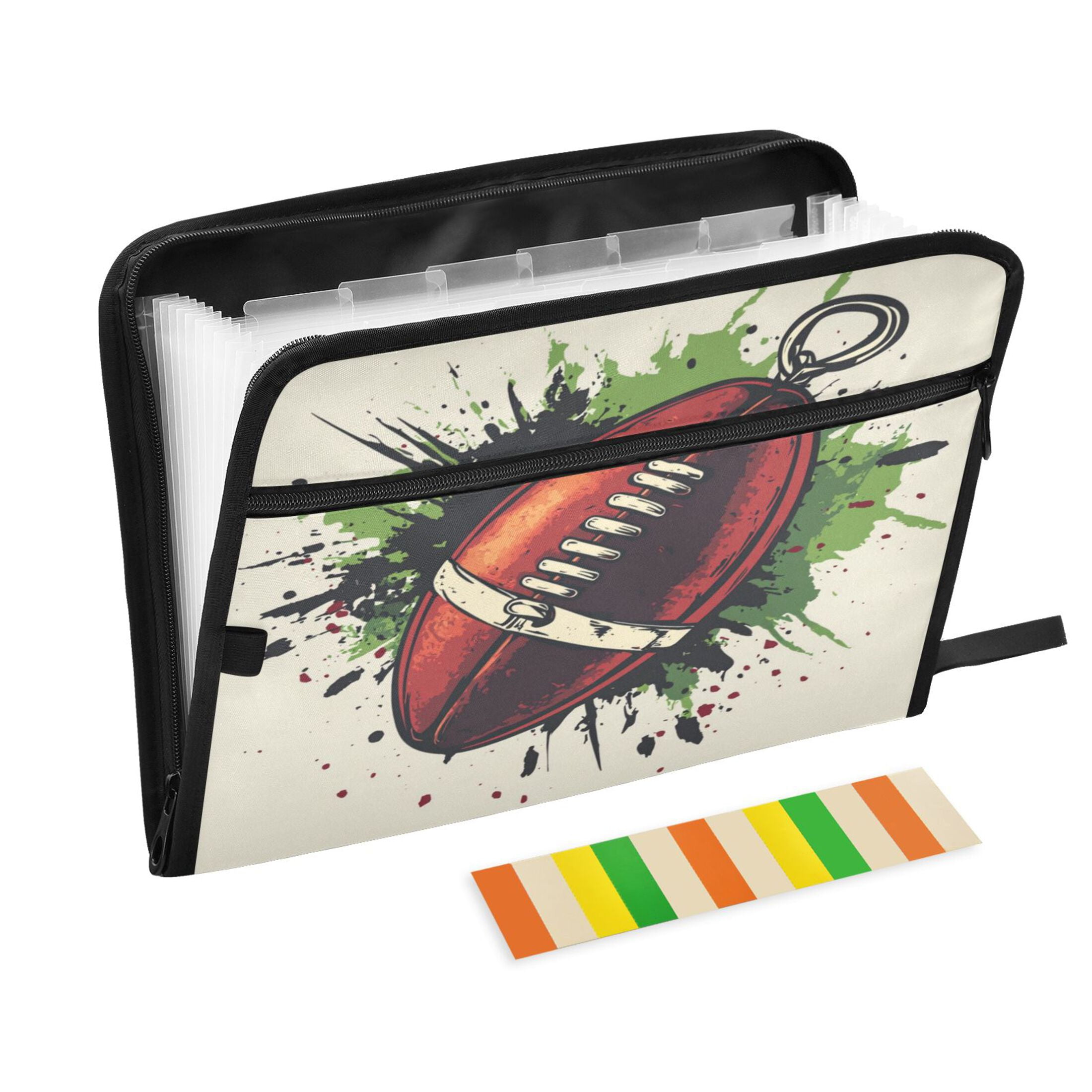 Accordion File Organizer with Zip Closure 13 Pockets Expanding File ...