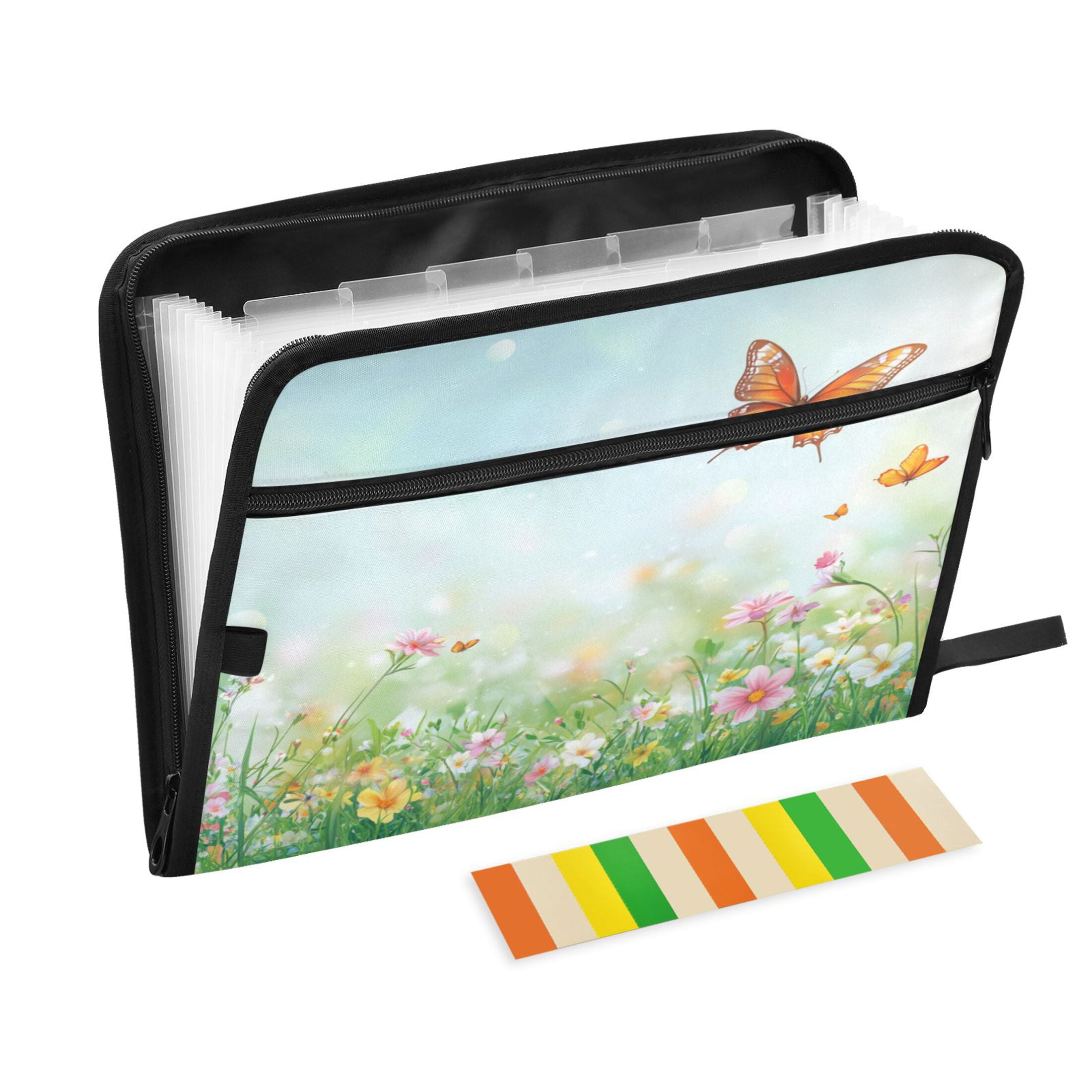 Accordion File Organizer with Zip Closure 13 Pockets Expanding File ...