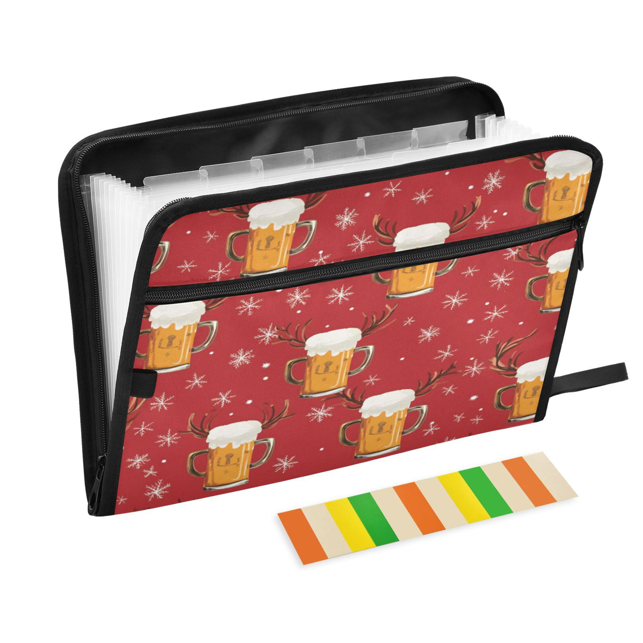 Accordion File Organizer with Zip Closure 13 Pockets Expanding File ...