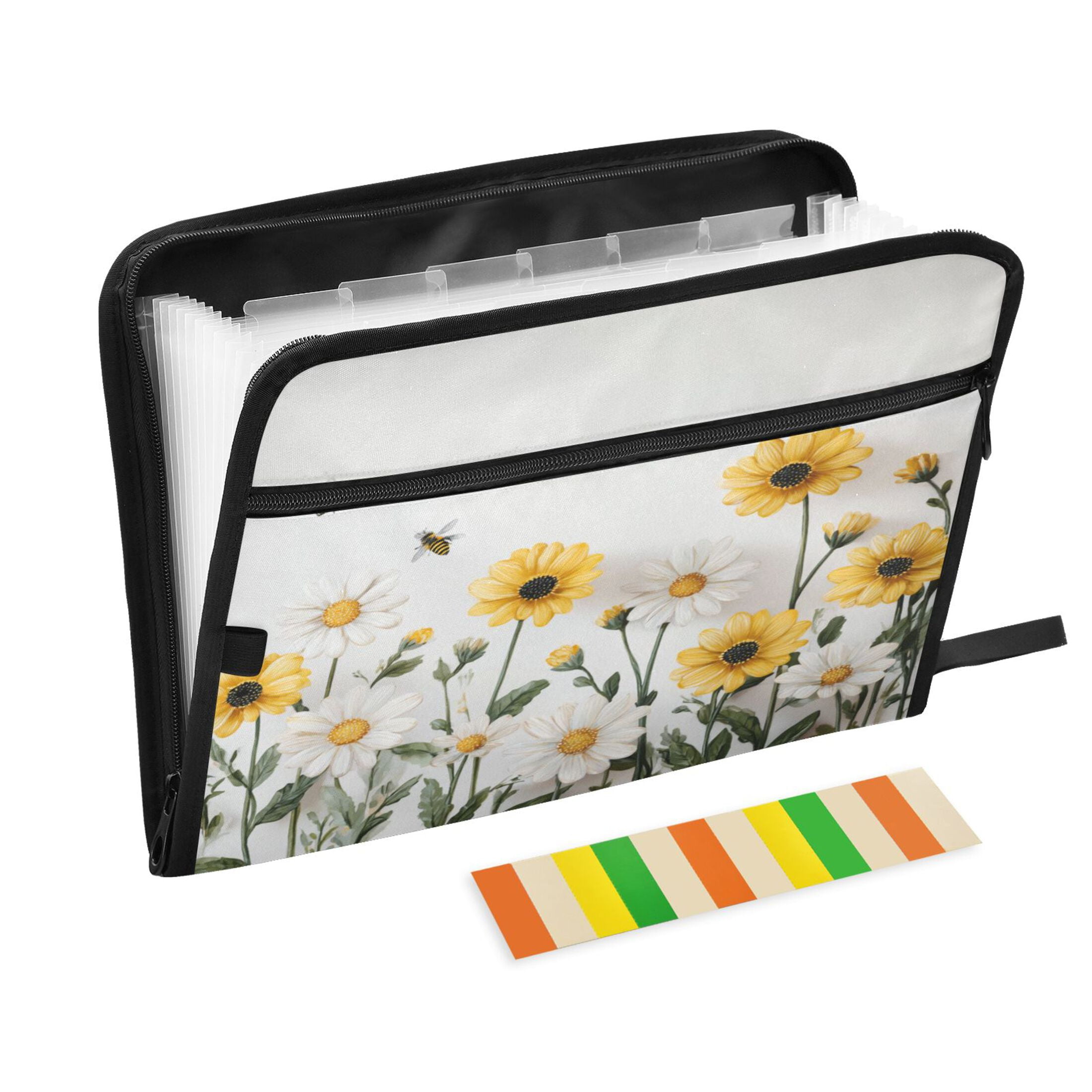 Accordion File Organizer with Zip Closure 13 Pockets Expanding File ...
