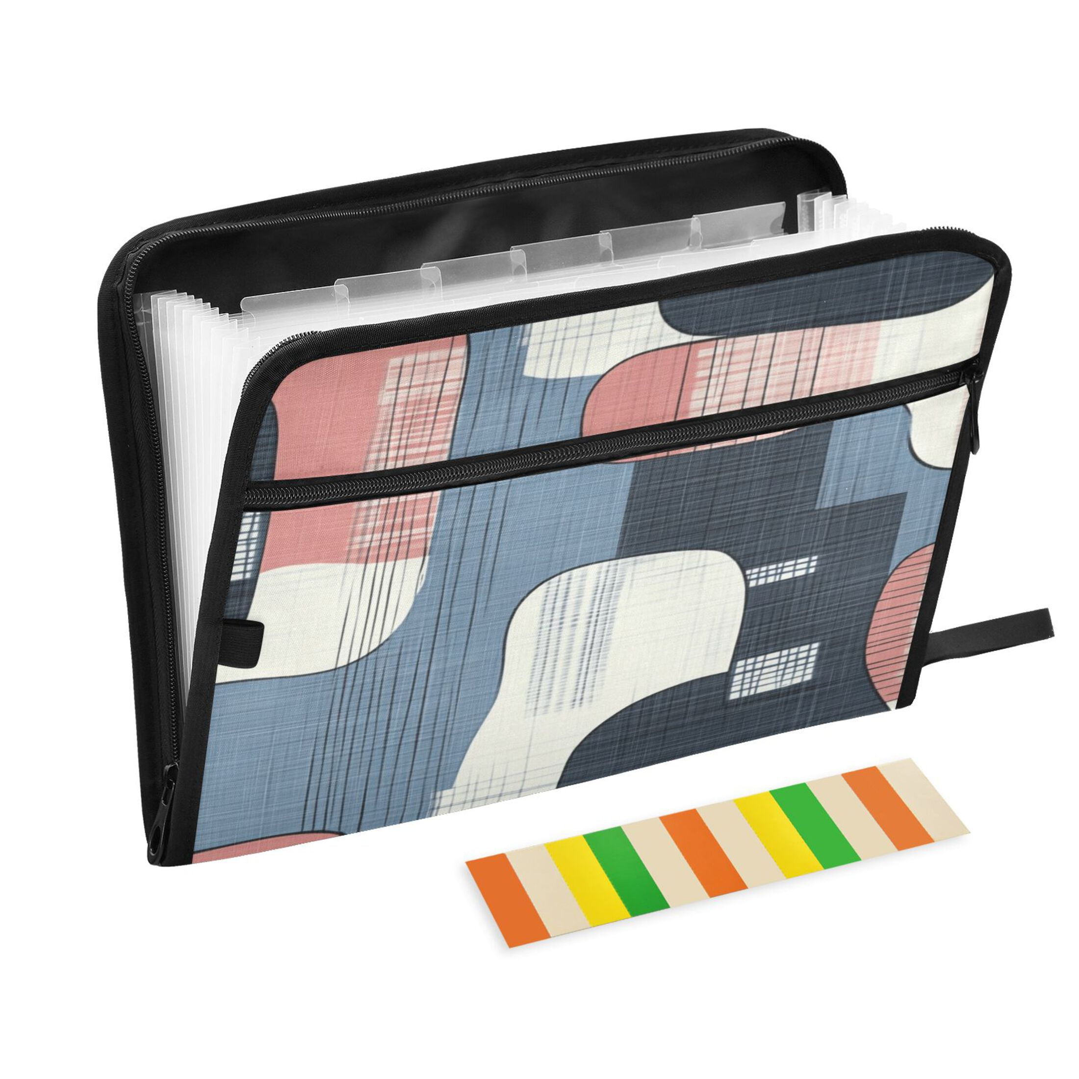 Accordion File Organizer with Zip Closure 13 Pockets Expanding File ...