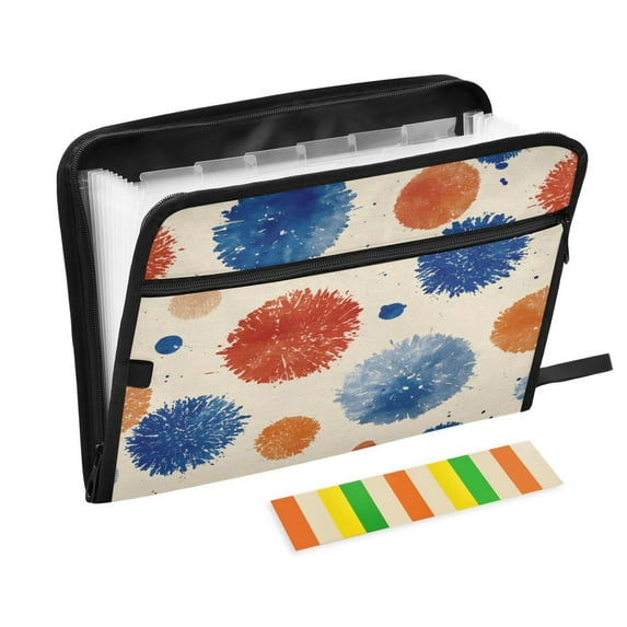 Accordion File Organizer with Zip Closure 13 Pockets Expanding File ...