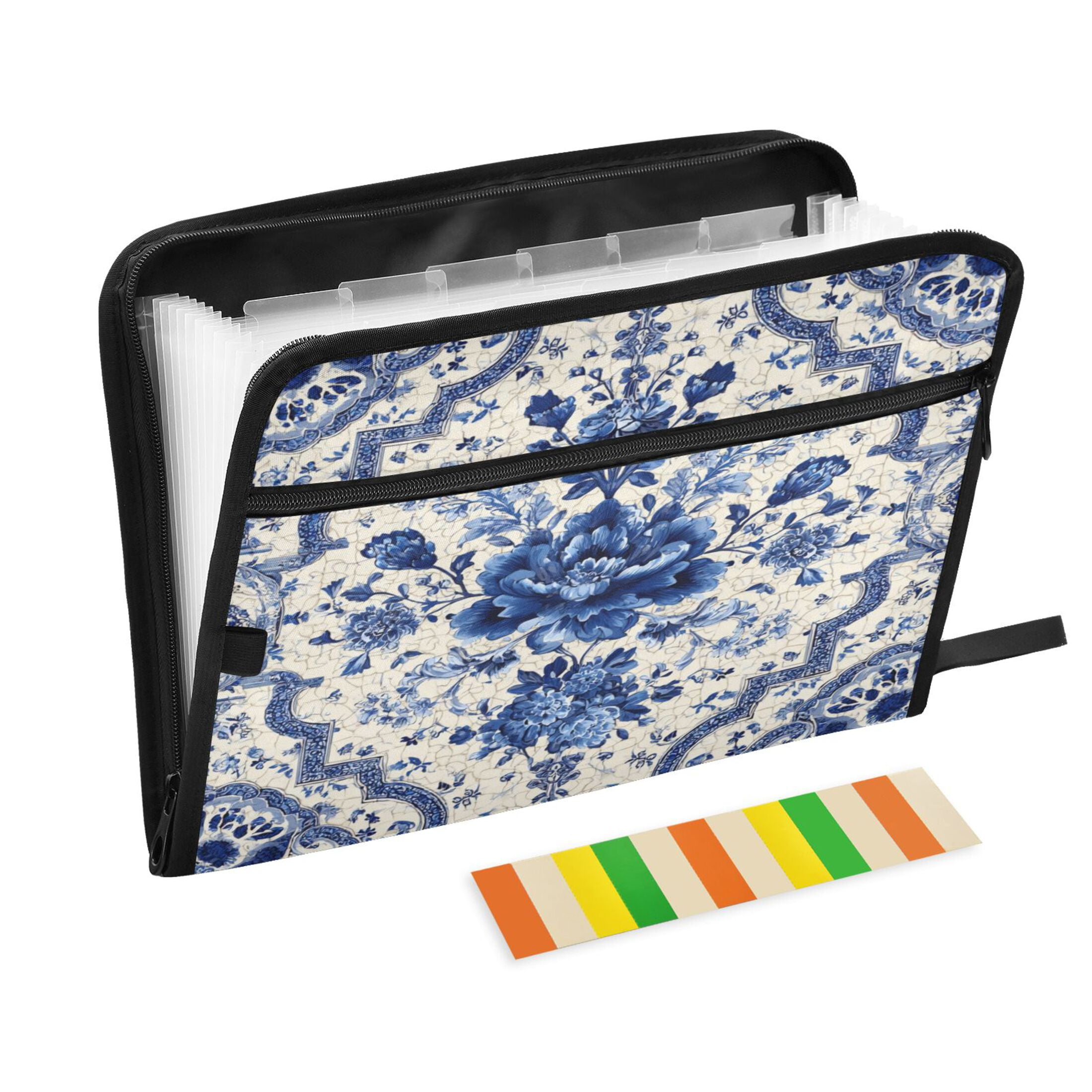 Accordion File Organizer with Zip Closure 13 Pockets Expanding File ...