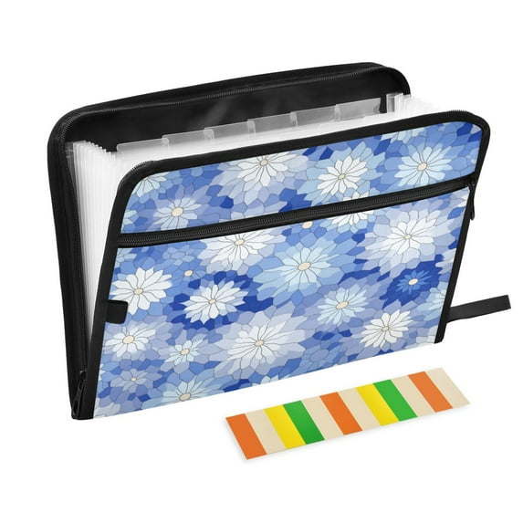 Accordion File Organizer with Zip Closure 13 Pockets Expanding File ...