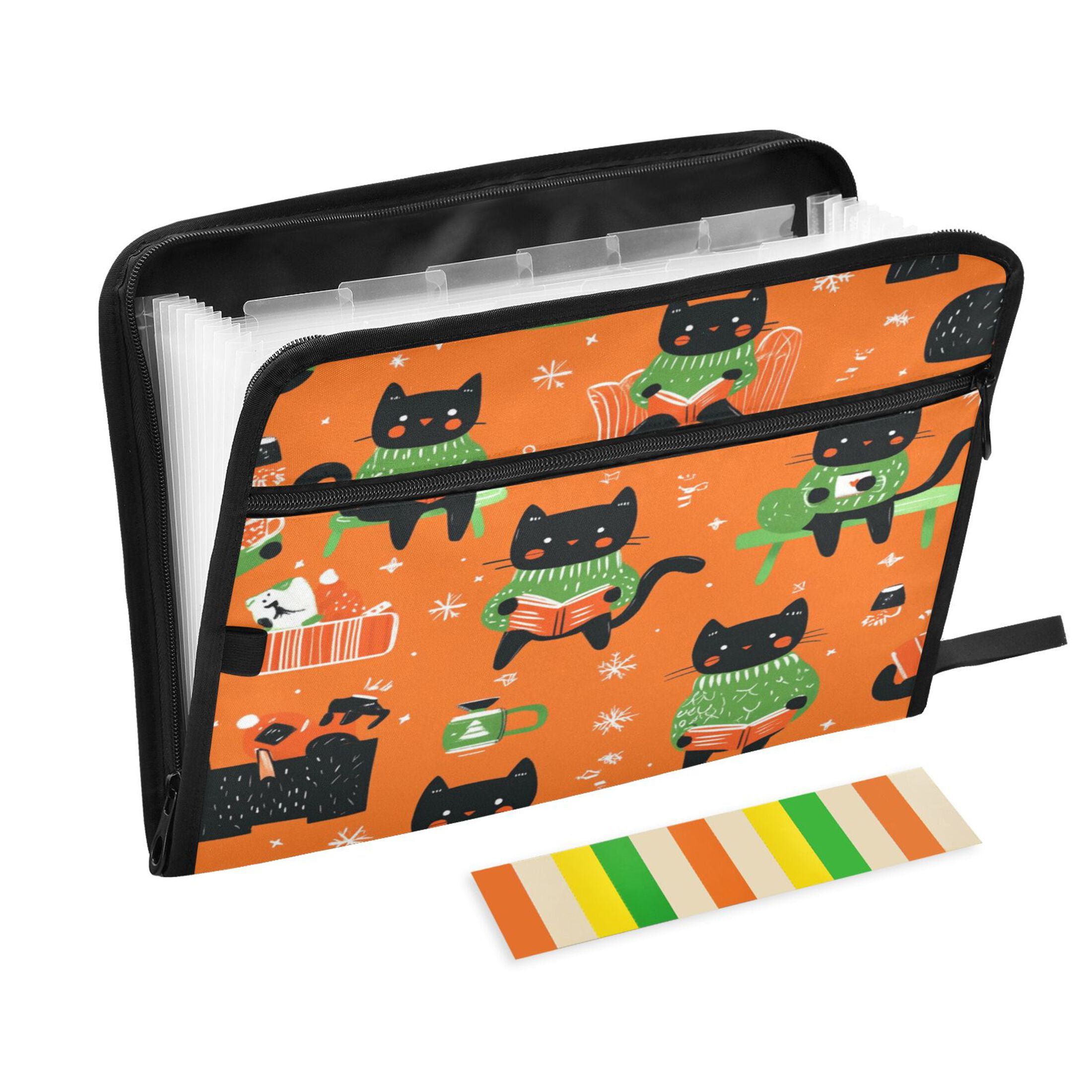 Accordion File Organizer with Zip Closure 13 Pockets Expanding File ...