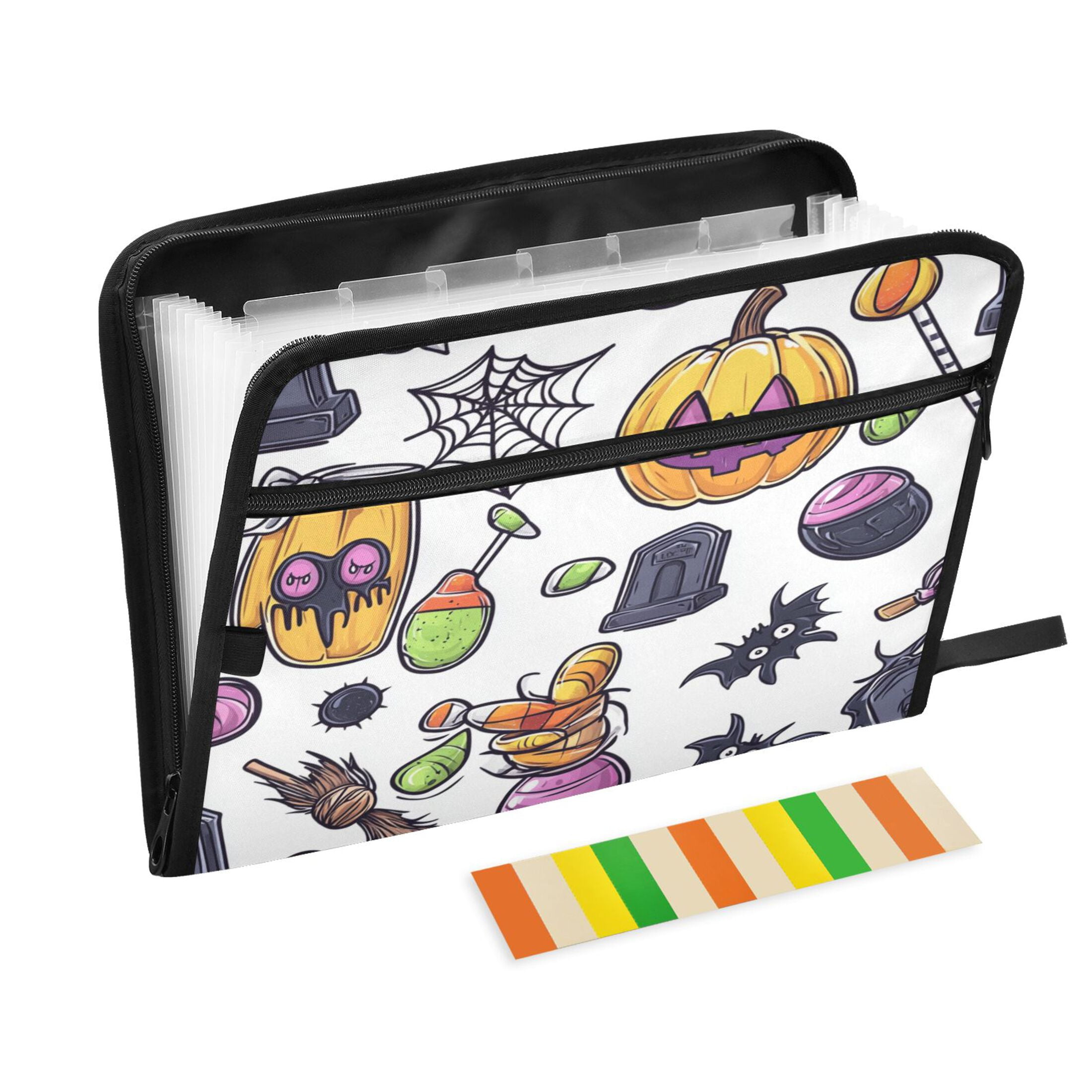 Accordion File Organizer with Zip Closure 13 Pockets Expanding File ...