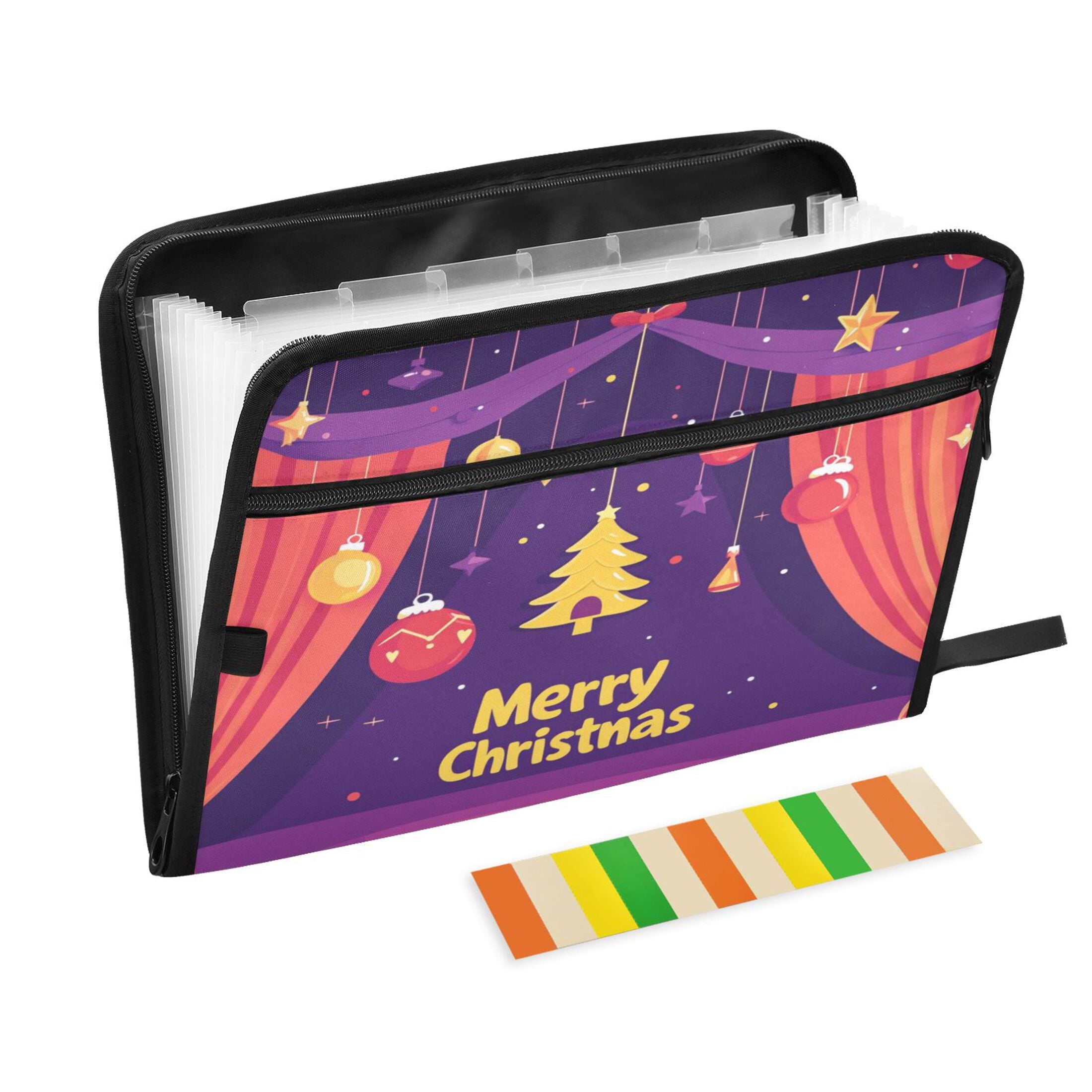 Accordion File Organizer with Zip Closure 13 Pockets Expanding File ...