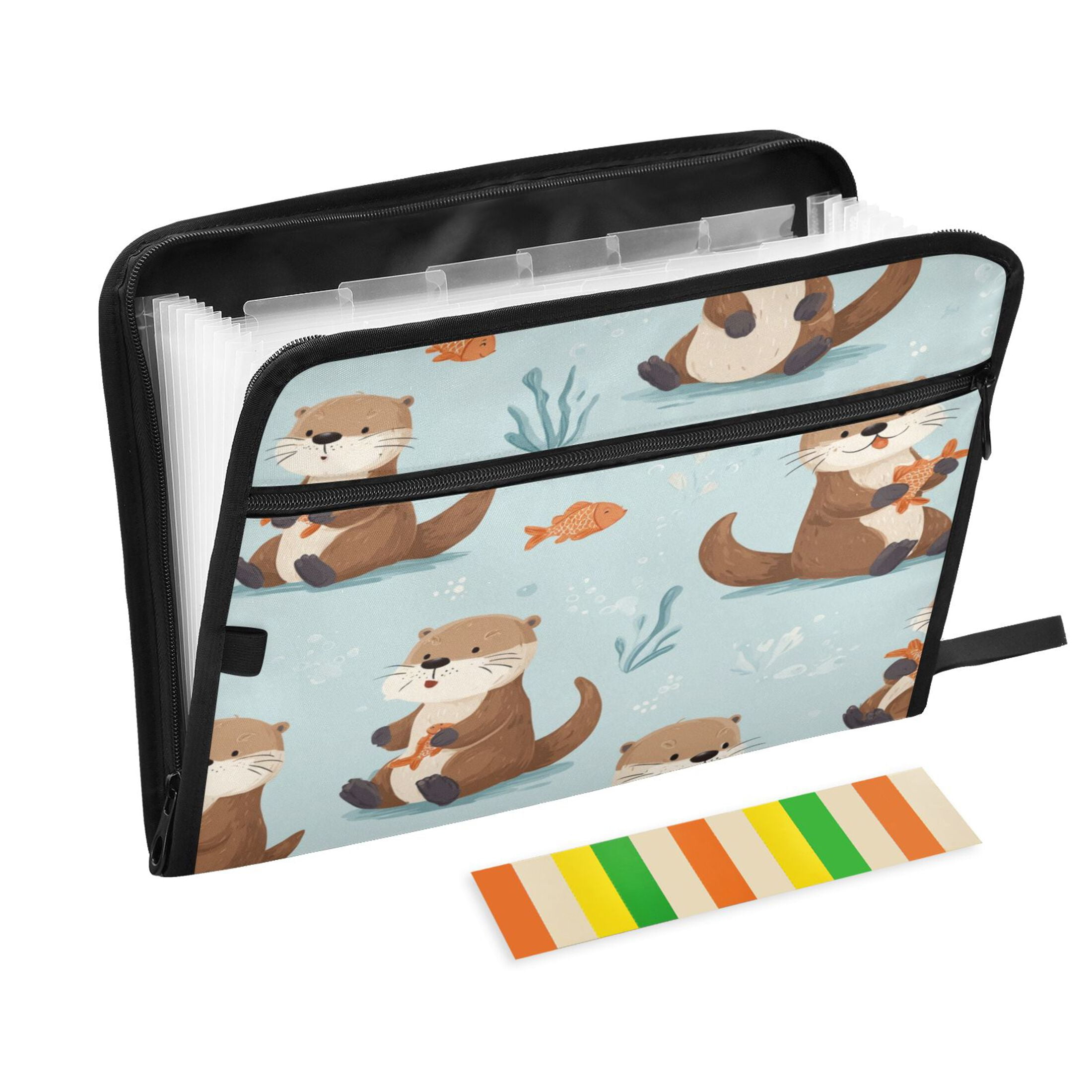 Accordion File Organizer with Zip Closure 13 Pockets Expanding File ...