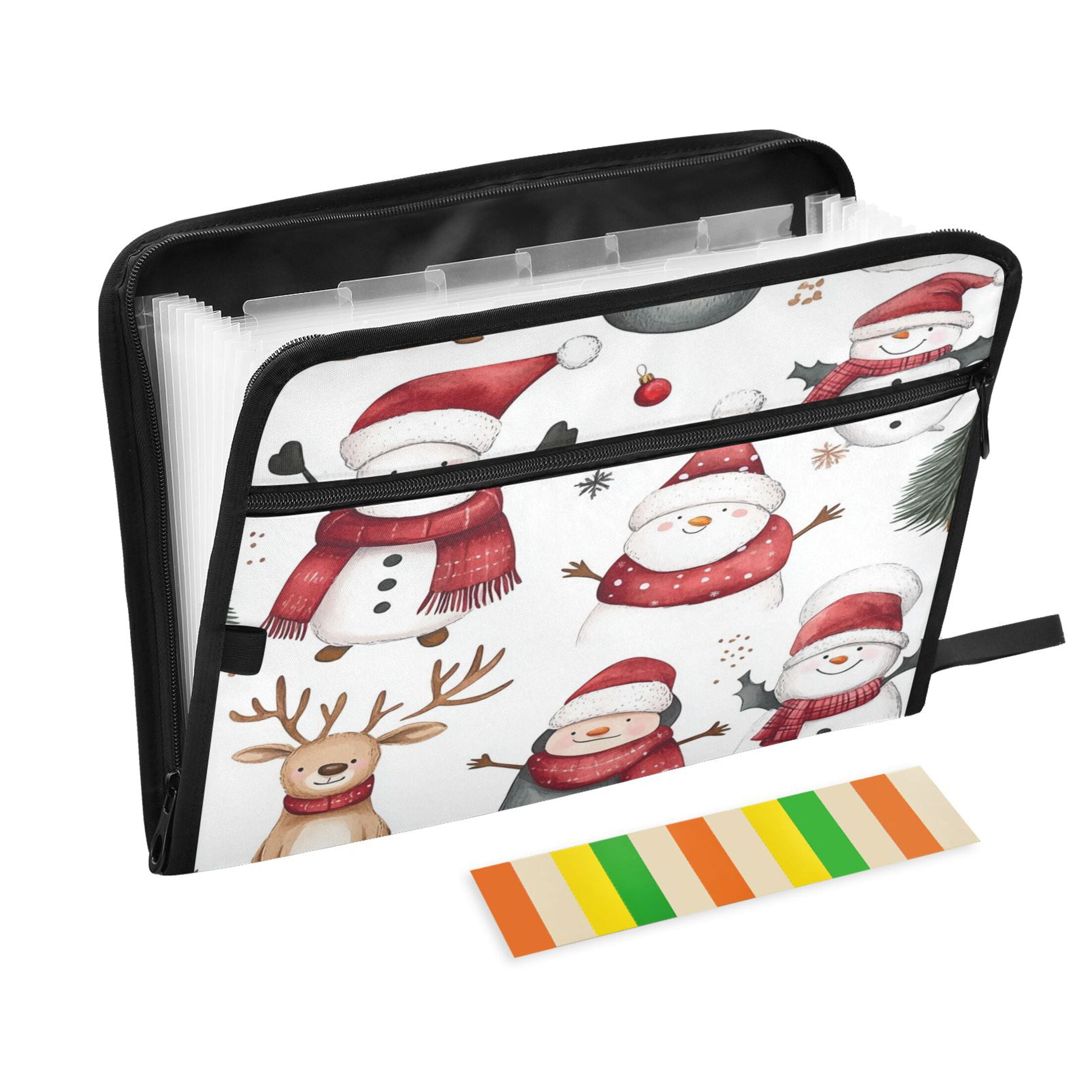 Accordion File Organizer with Zip Closure 13 Pockets Expanding File ...