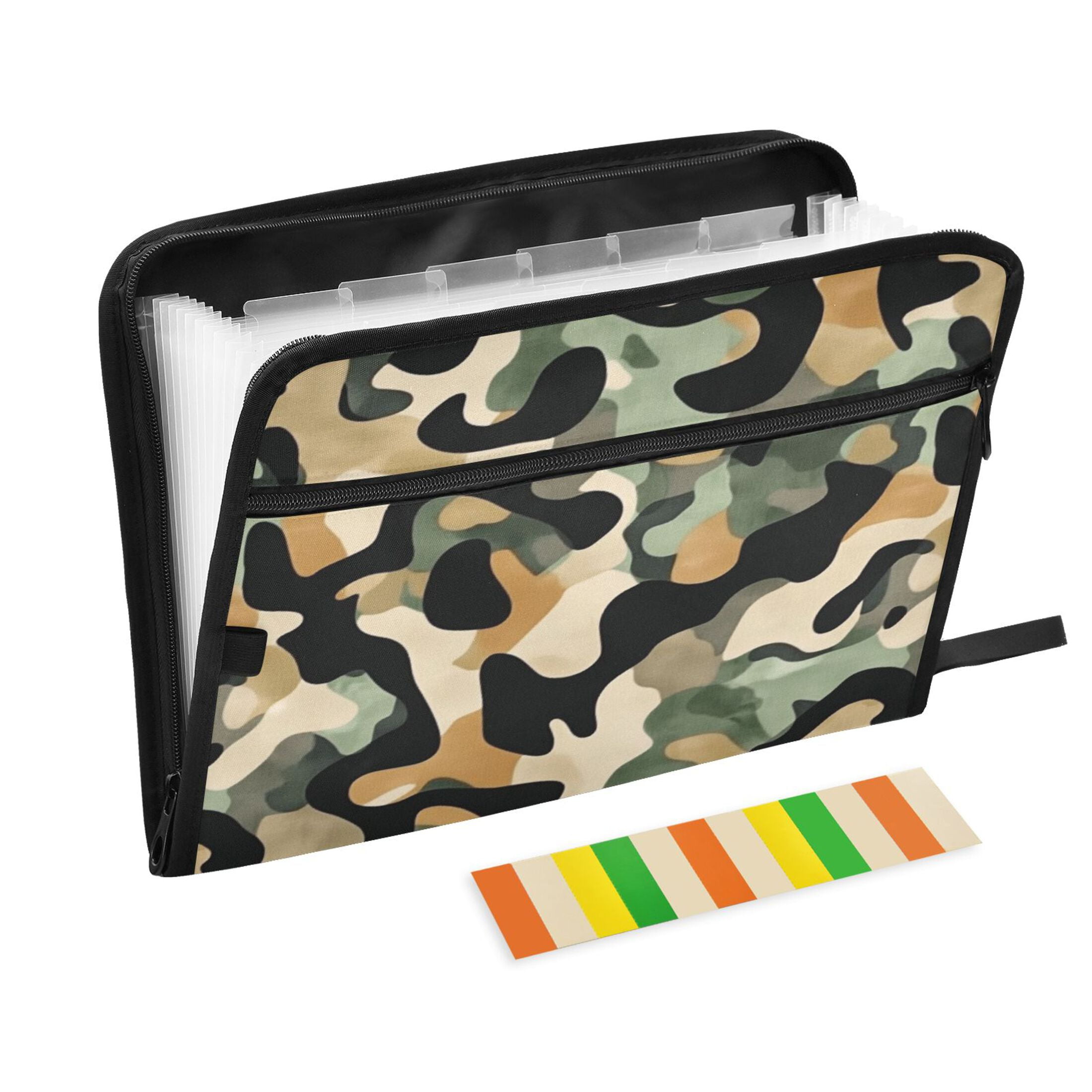 Accordion File Organizer with Zip Closure 13 Pockets Expanding File ...