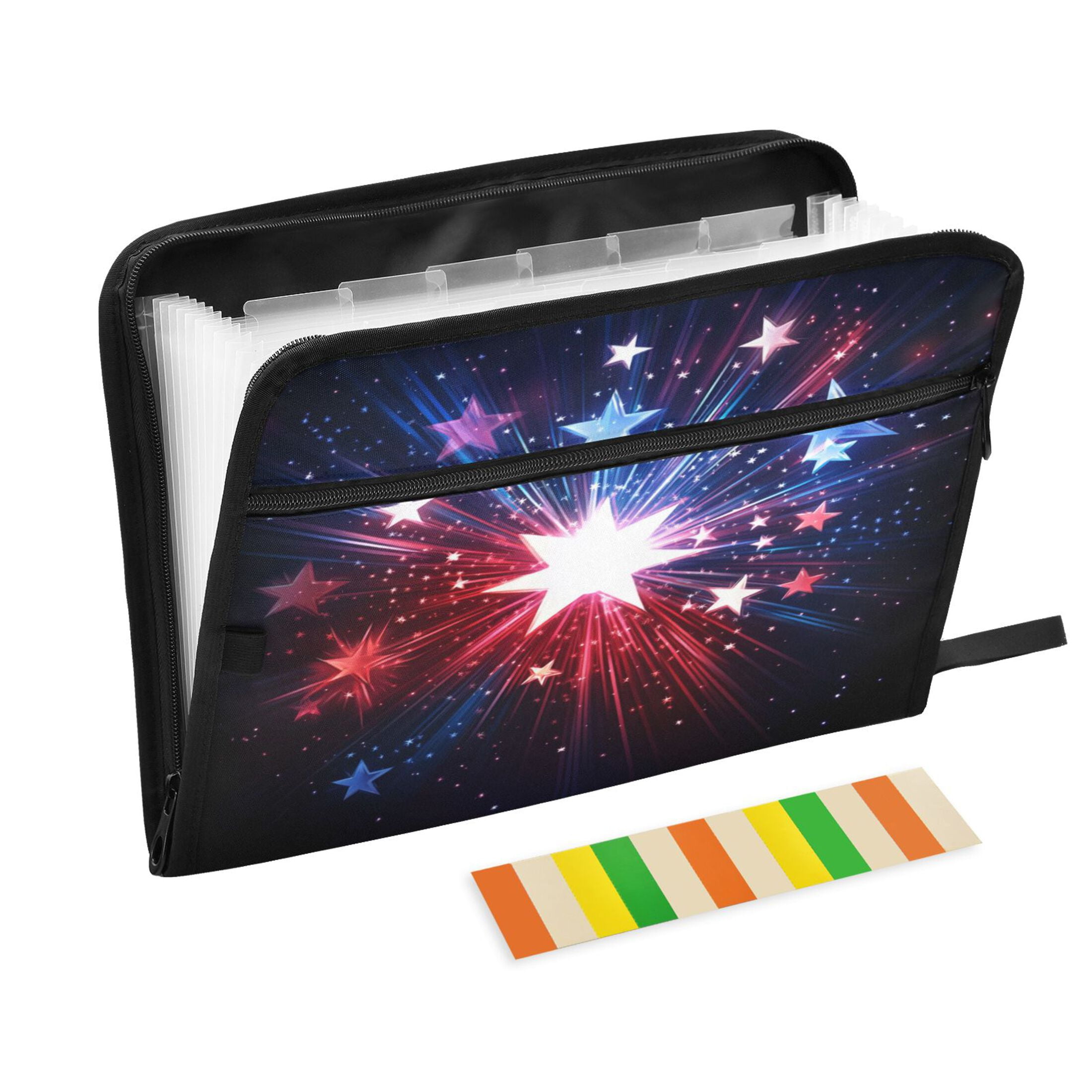 Accordion File Organizer with Zip Closure 13 Pockets Expanding File ...