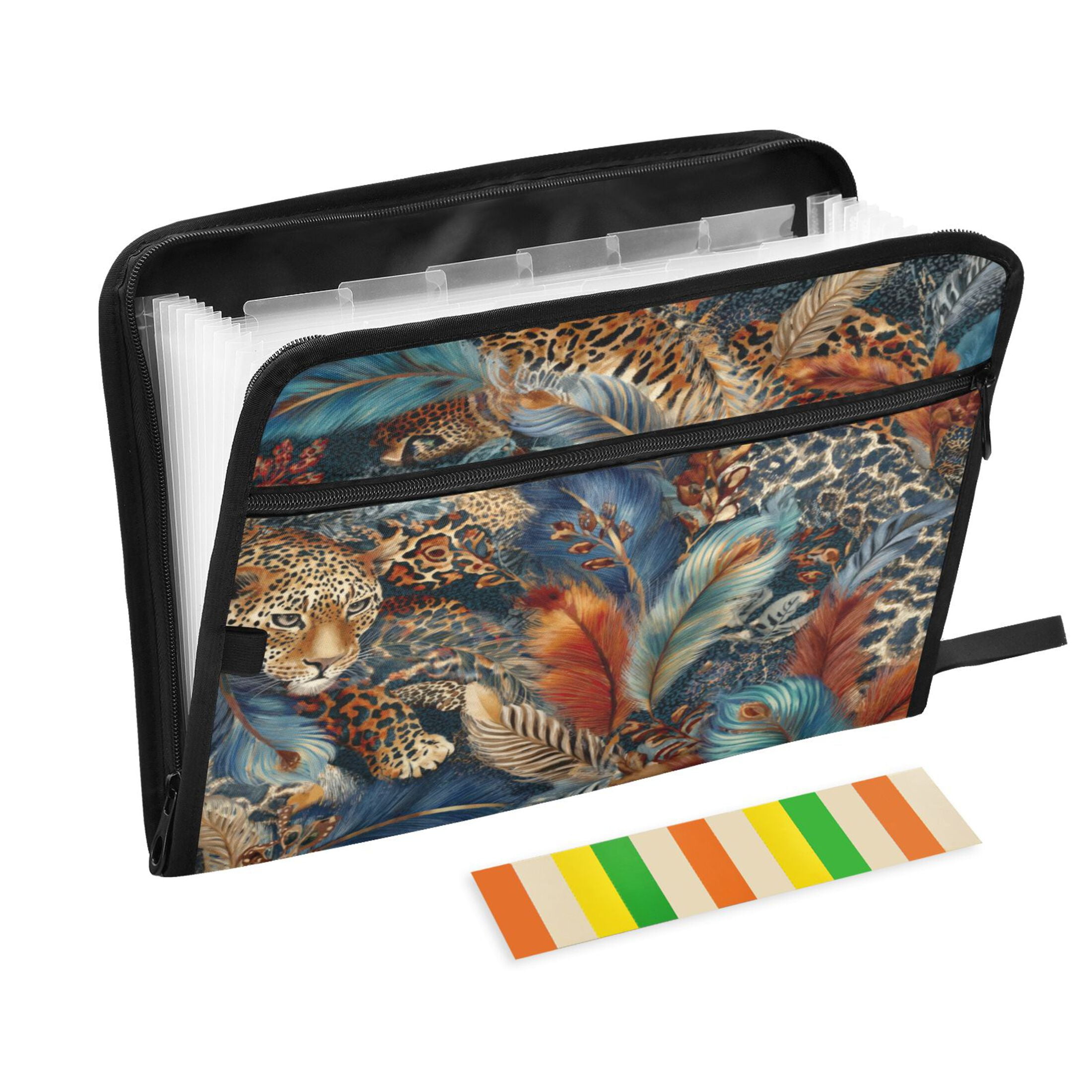 Accordion File Organizer with Zip Closure 13 Pockets Expanding File ...
