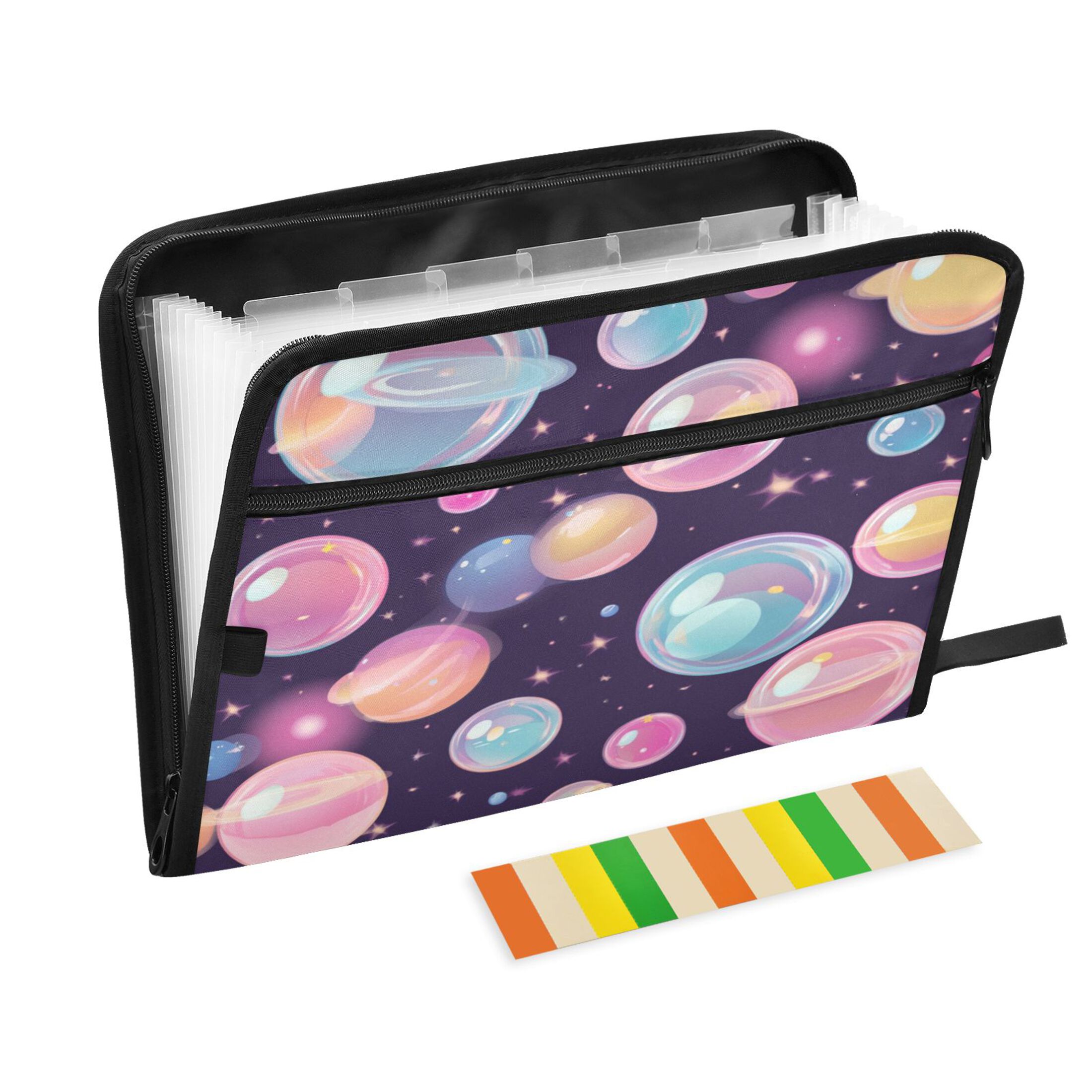 Accordion File Organizer with Zip Closure 13 Pockets Expanding File ...