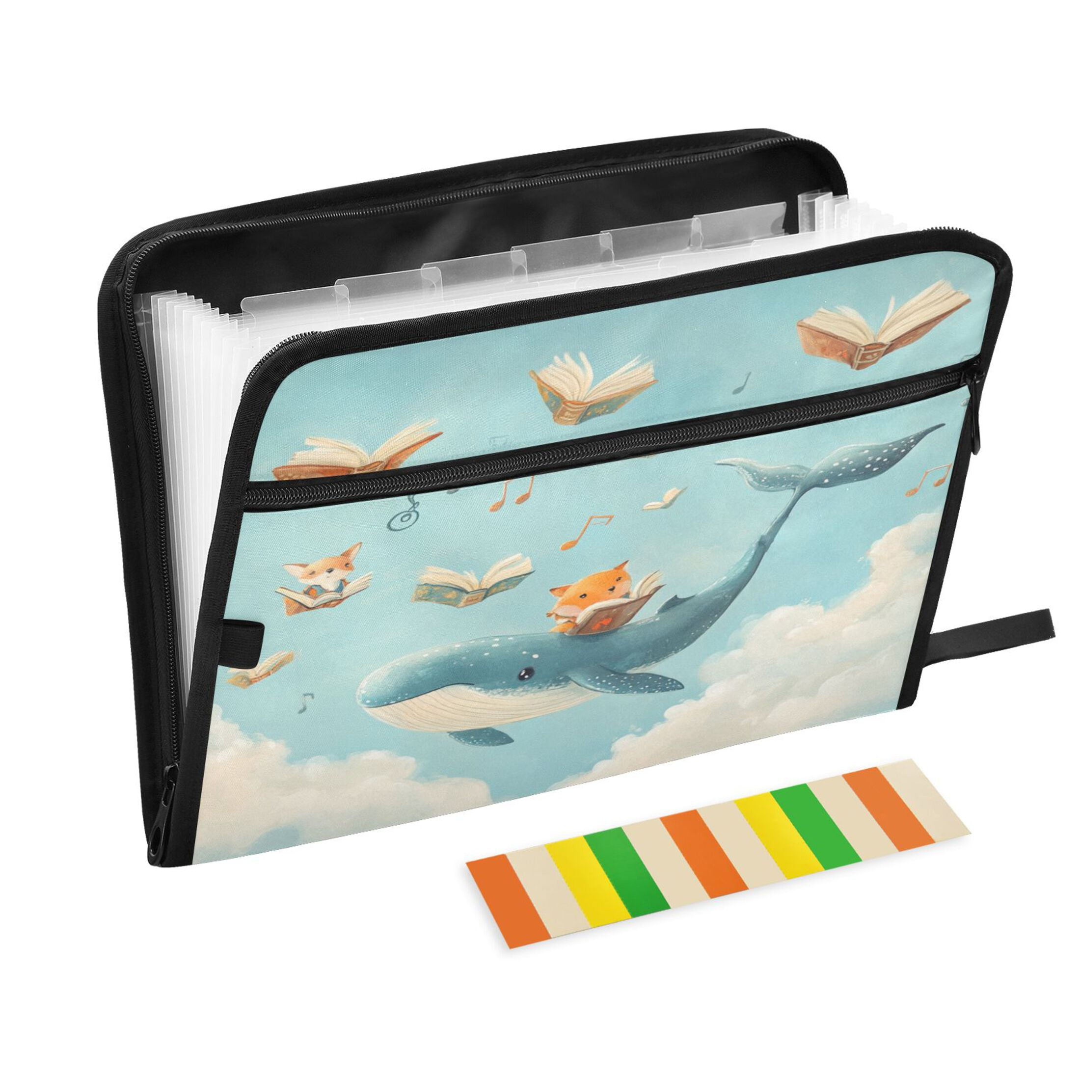 Accordion File Organizer with Zip Closure 13 Pockets Expanding File ...