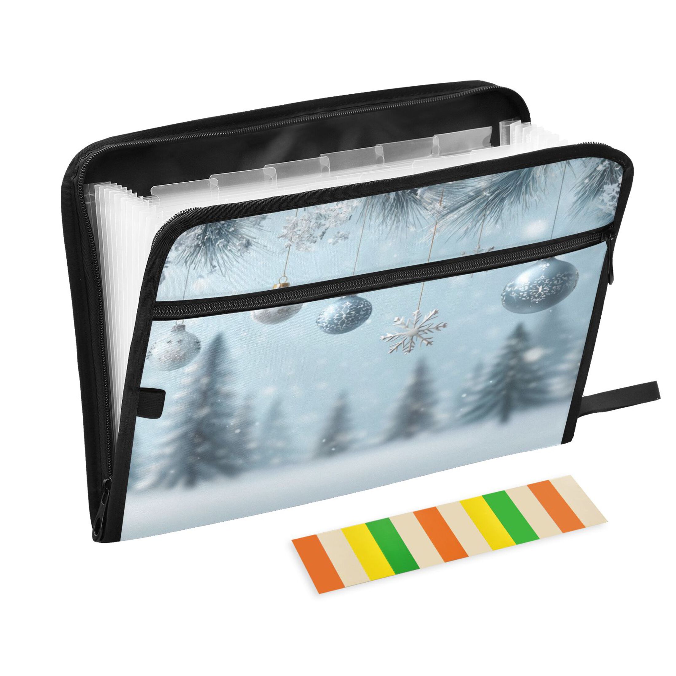 Accordion File Organizer with Zip Closure 13 Pockets Expanding File ...