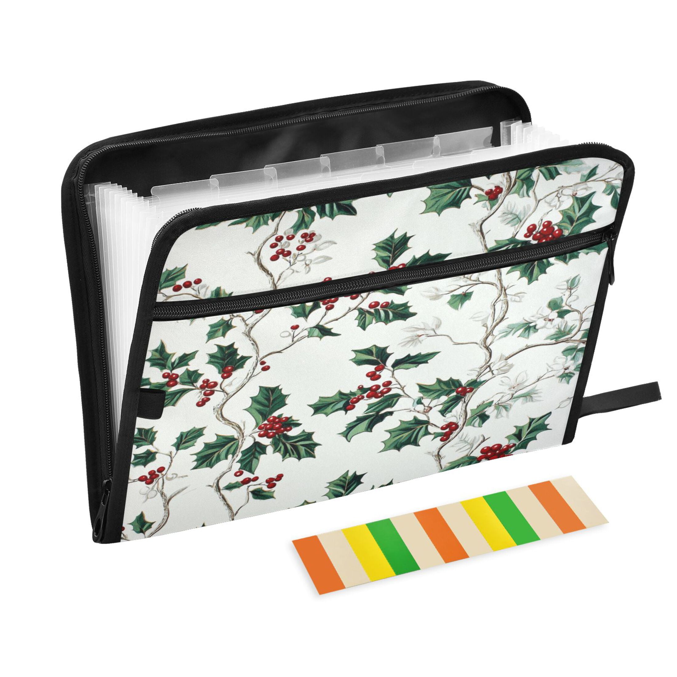 Accordion File Organizer with Zip Closure 13 Pockets Expanding File ...