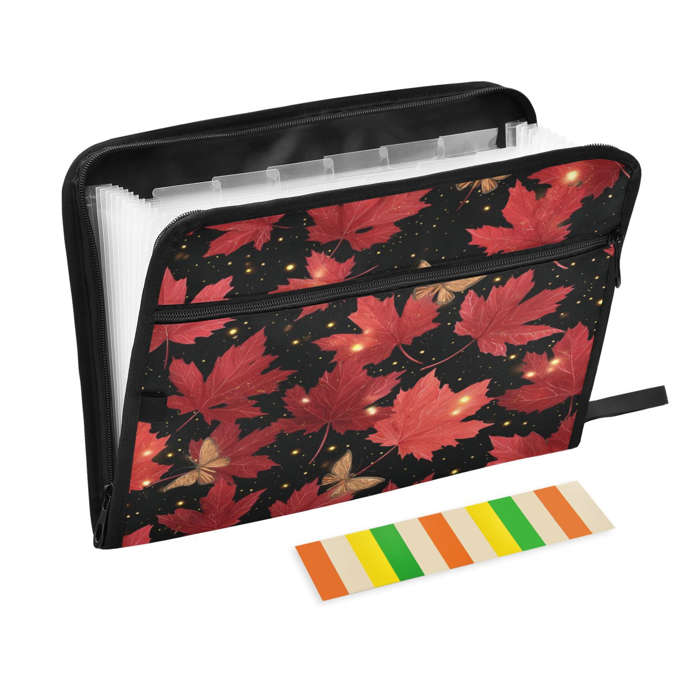 Accordion File Organizer with Zip Closure 13 Pockets Expanding File ...
