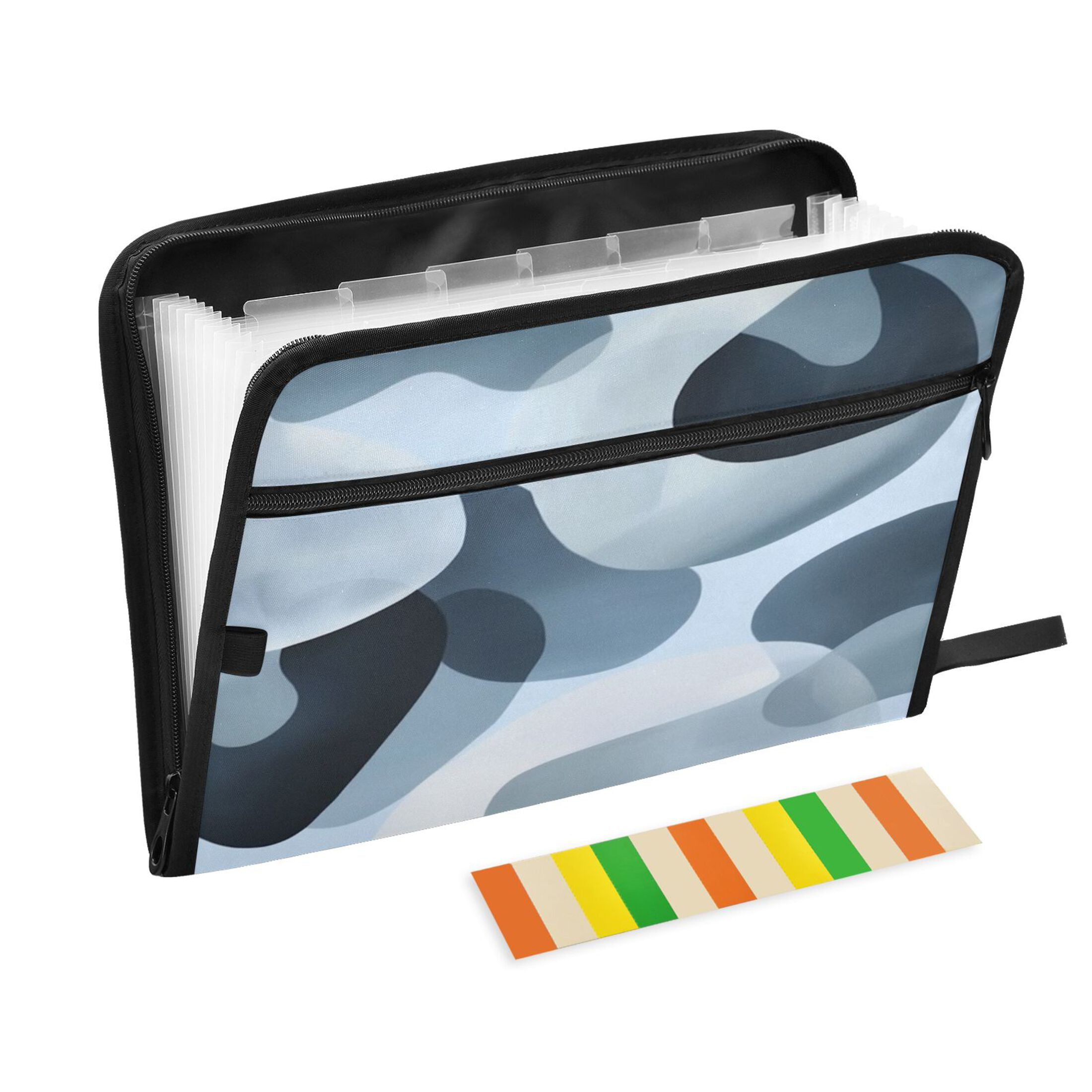 Accordion File Organizer with Zip Closure 13 Pockets Expanding File ...