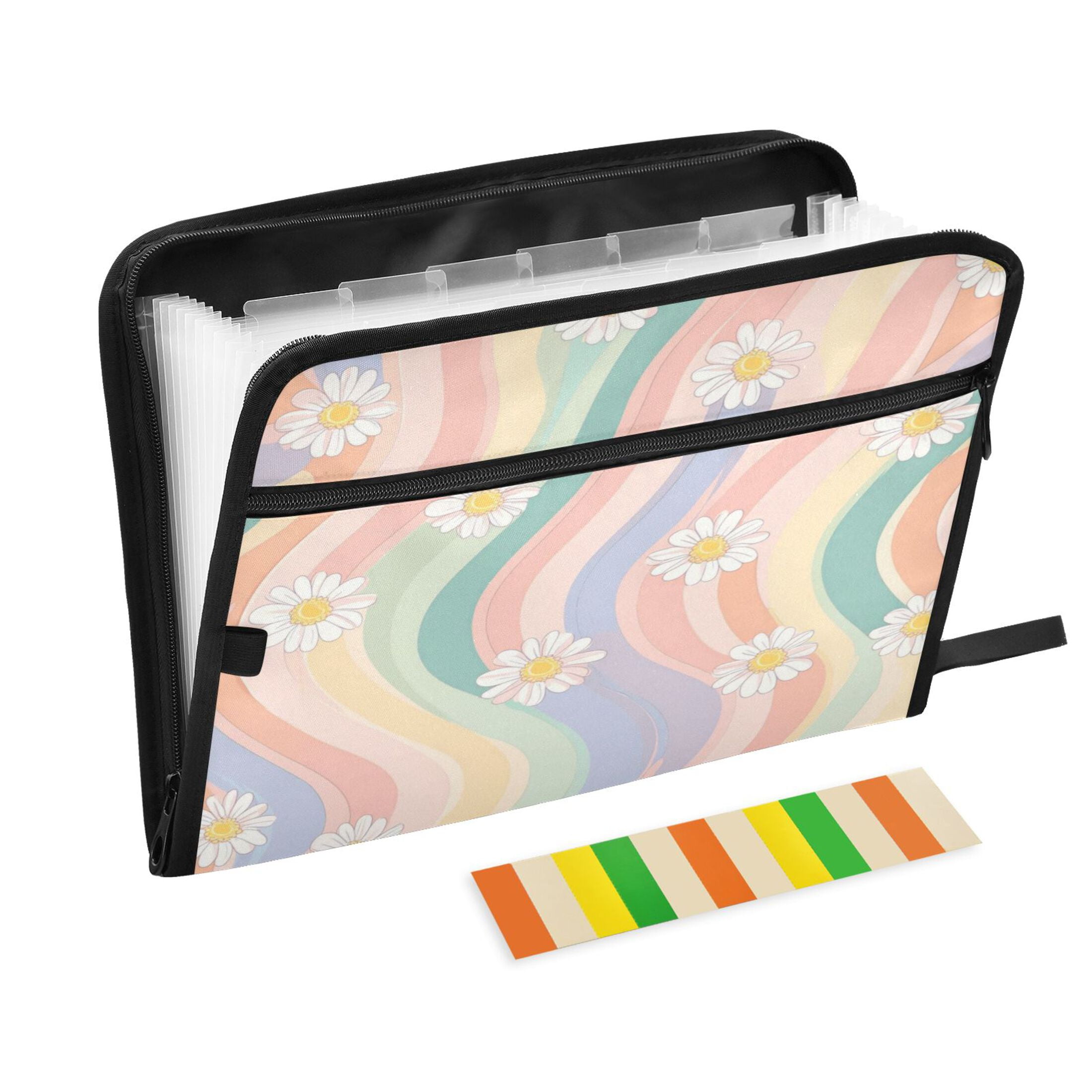 Accordion File Organizer with Zip Closure 13 Pockets Expanding File ...