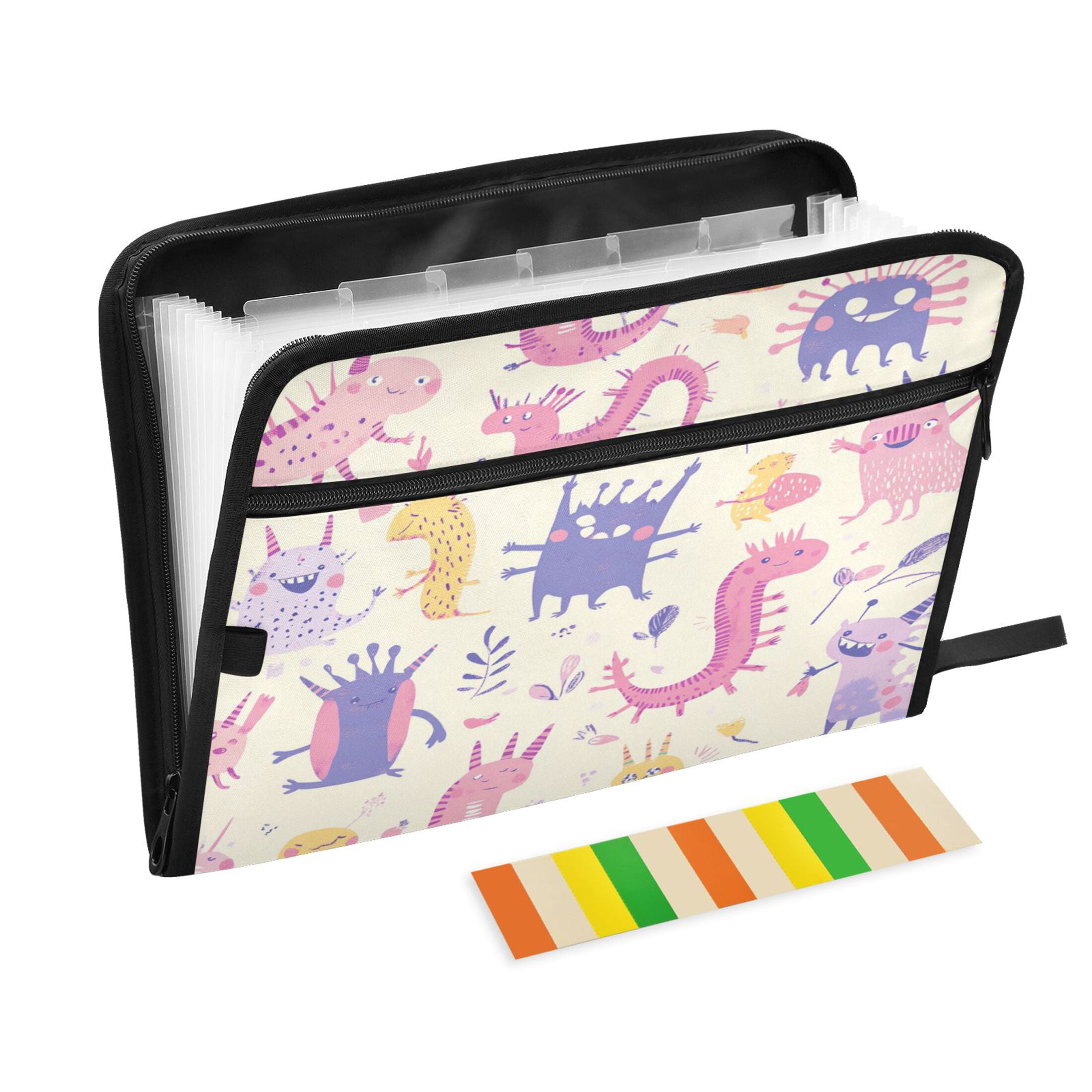 Accordion File Organizer with Zip Closure 13 Pockets Expanding File ...