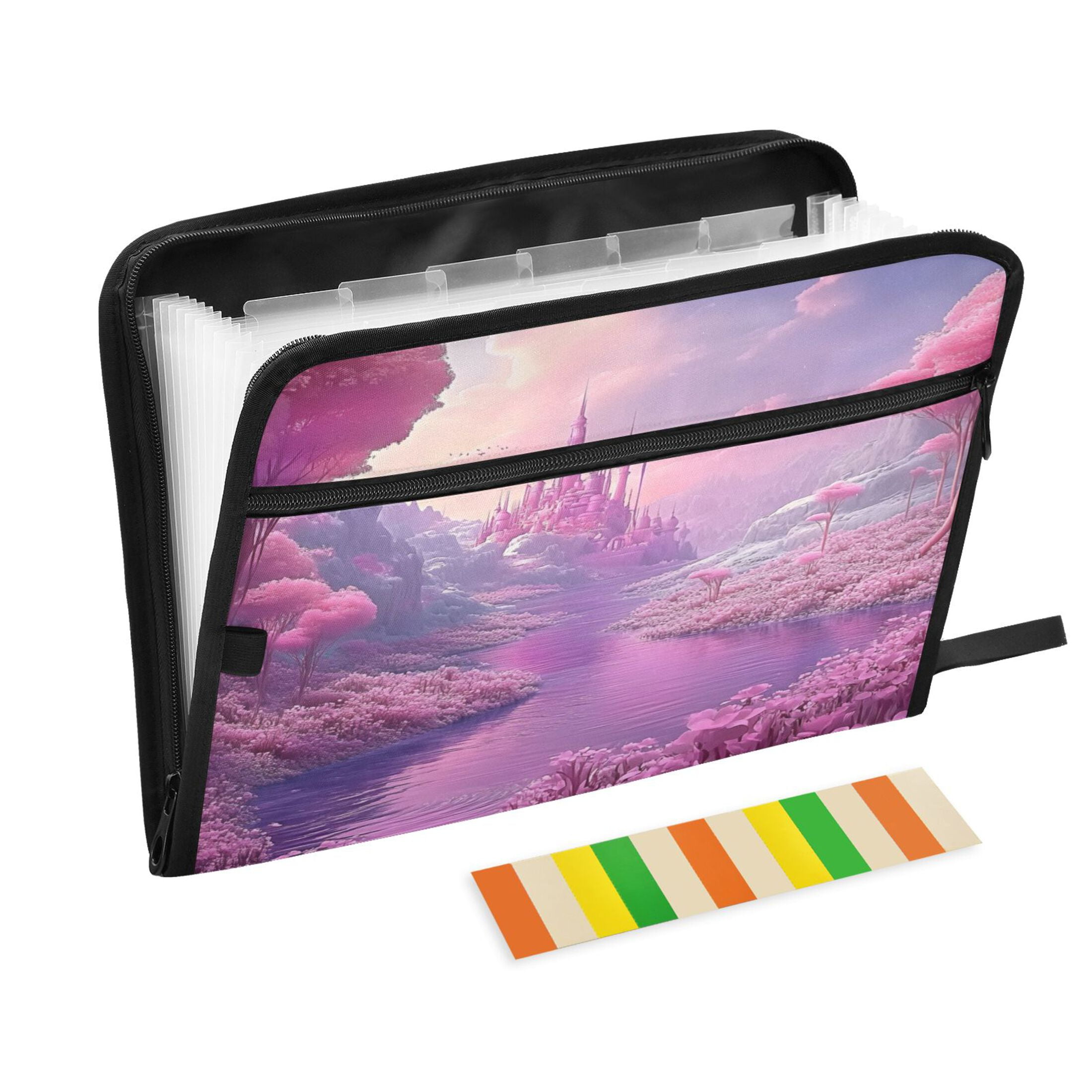Accordion File Organizer with Zip Closure 13 Pockets Expanding File ...