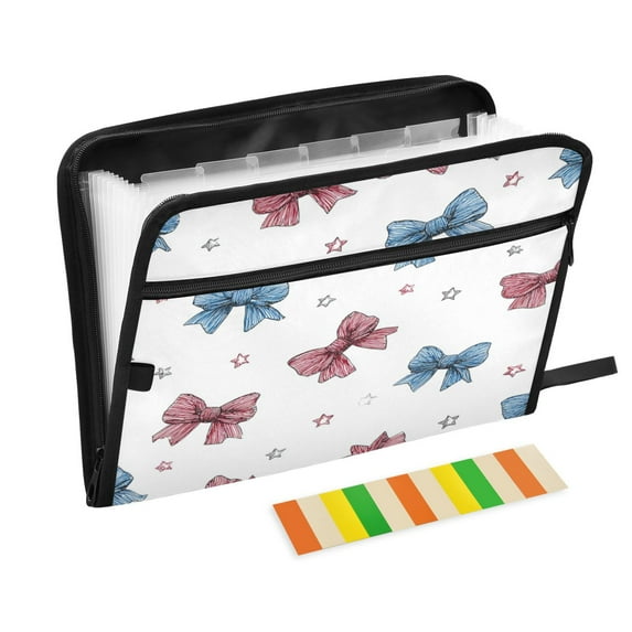 Accordion File Organizer with Zip Closure 13 Pockets Expanding File ...