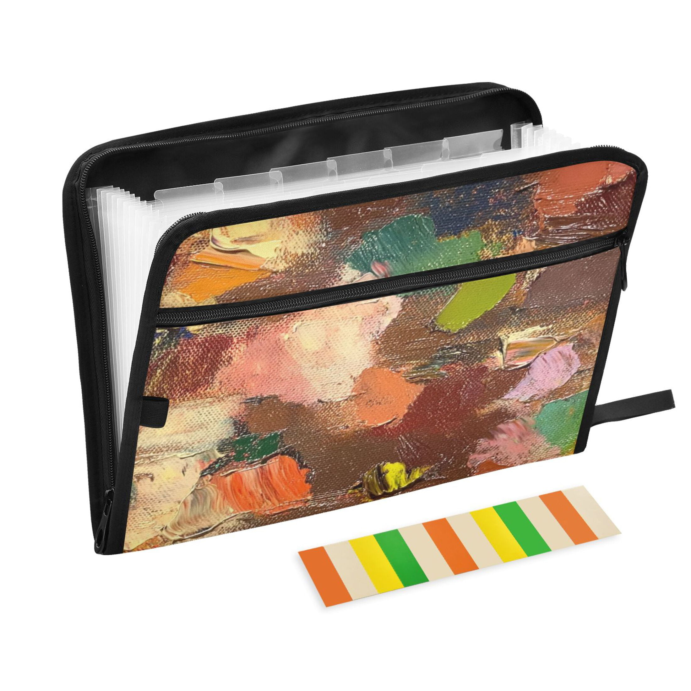 Accordion File Organizer with Zip Closure 13 Pockets Expanding File ...