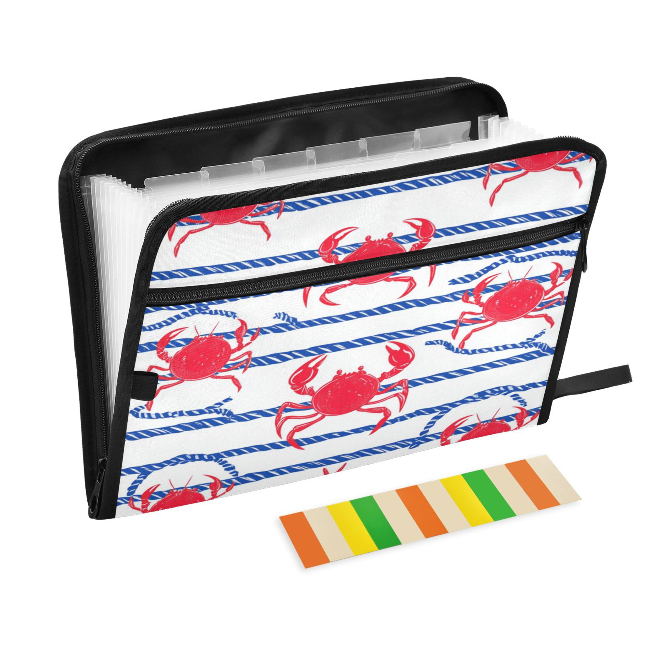 Accordion File Organizer with Zip Closure 13 Pockets Expanding File ...