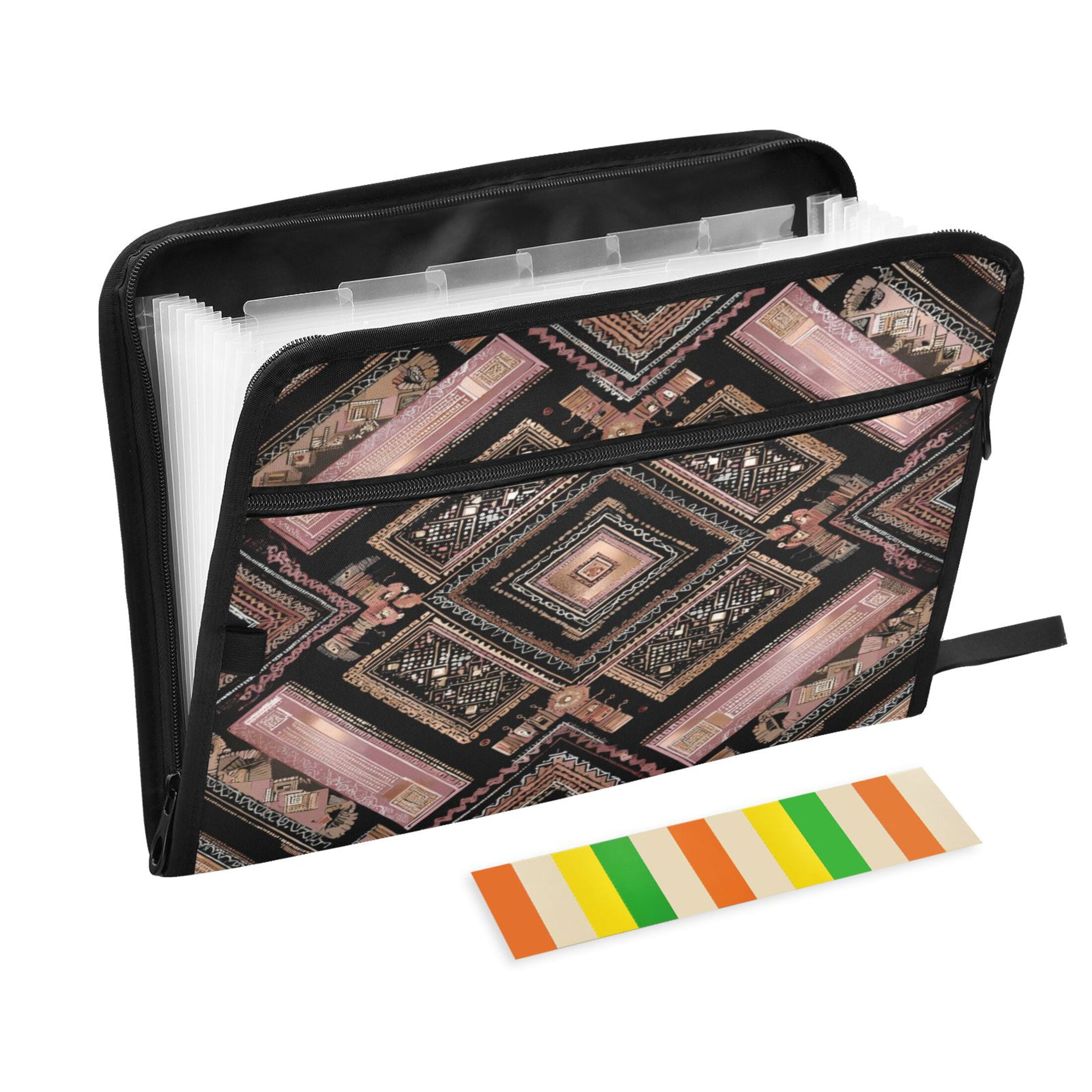 Accordion File Organizer with Zip Closure 13 Pockets Expanding File ...