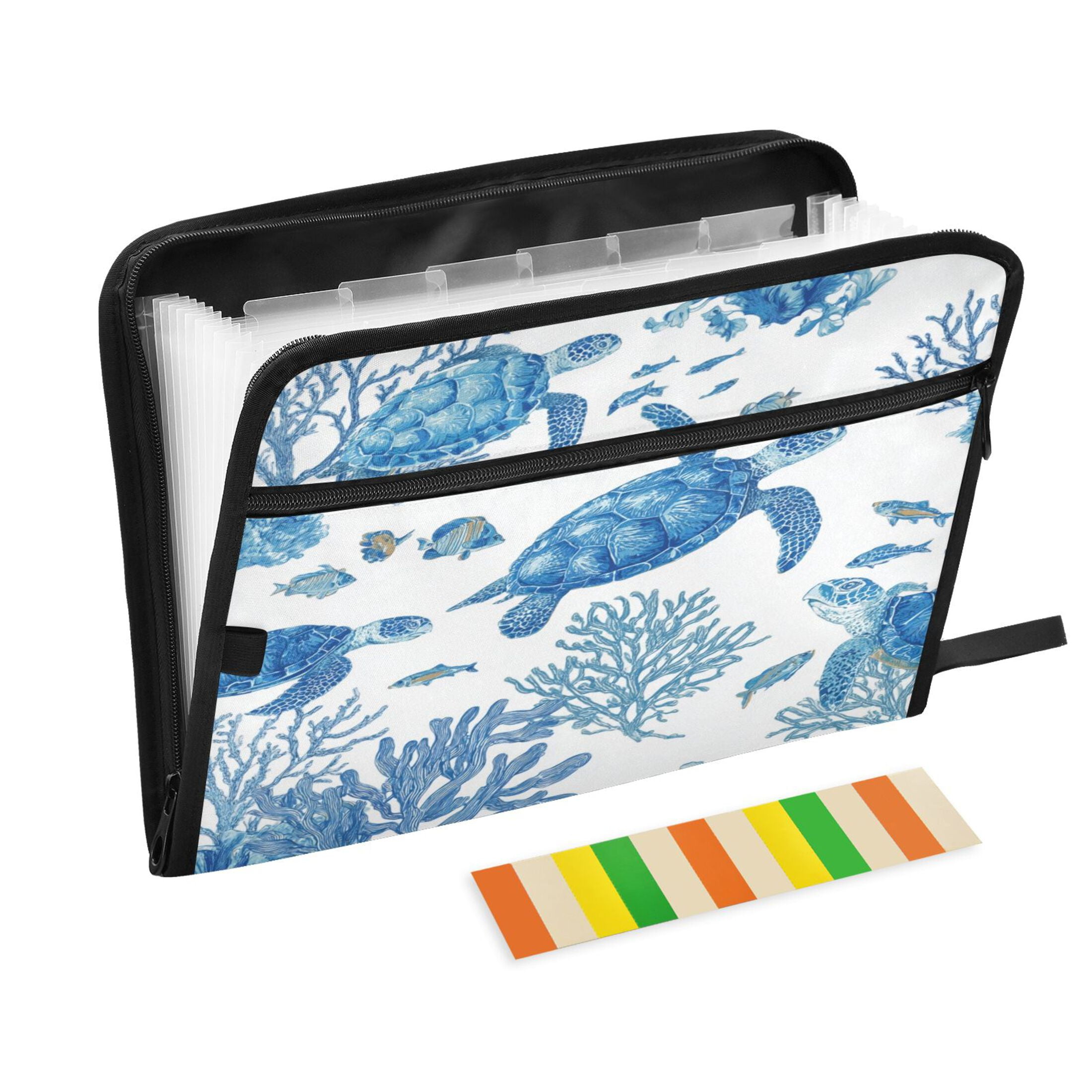 Accordion File Organizer with Zip Closure 13 Pockets Expanding File ...